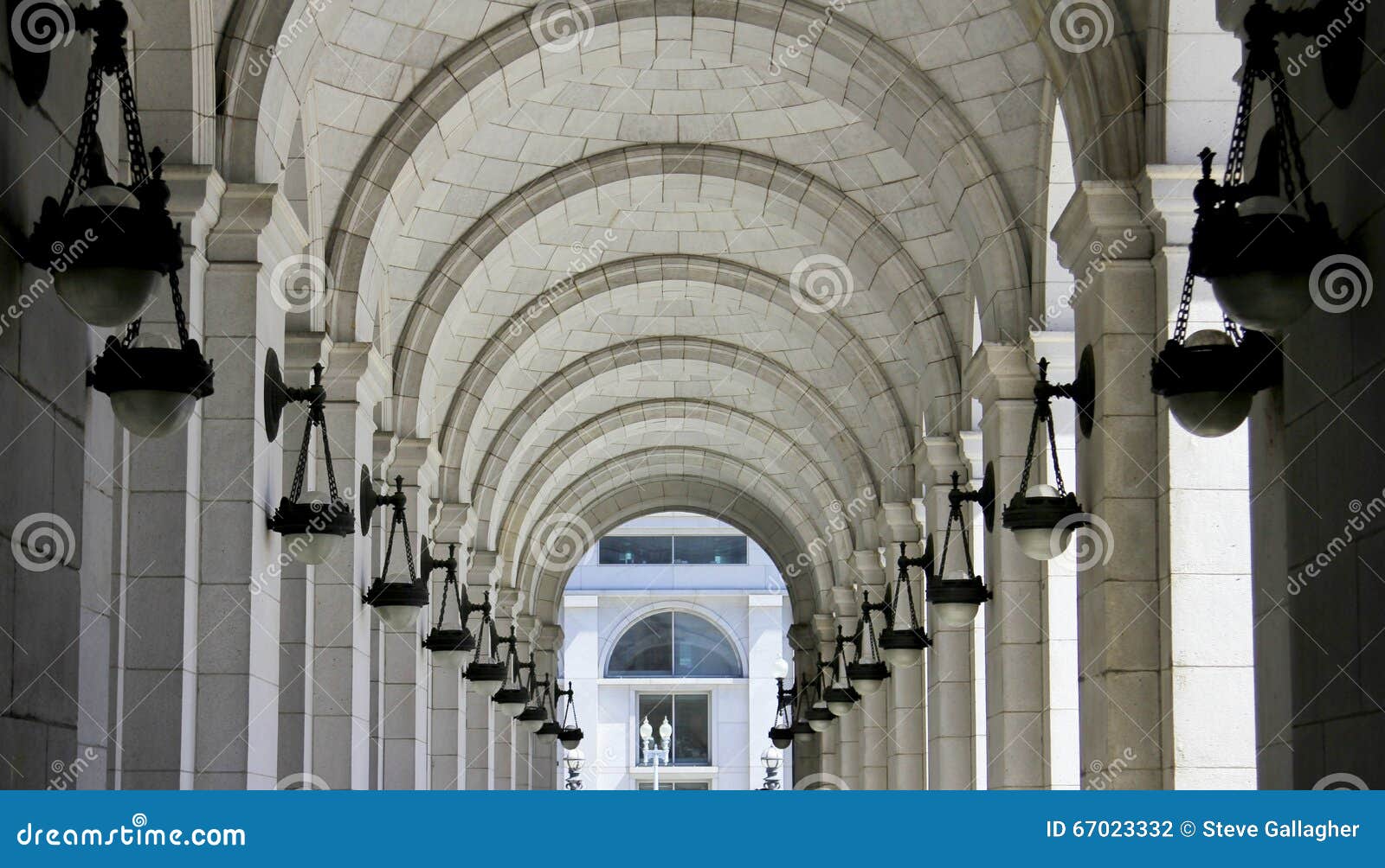 Walk way stock photo. Image of lights, lamps, tunel, walk - 67023332