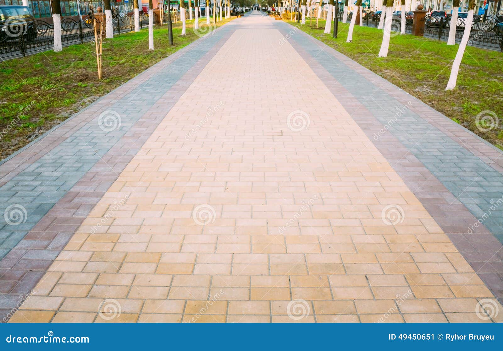 Walk Way Surface stock image. Image of street, perspective - 49450651