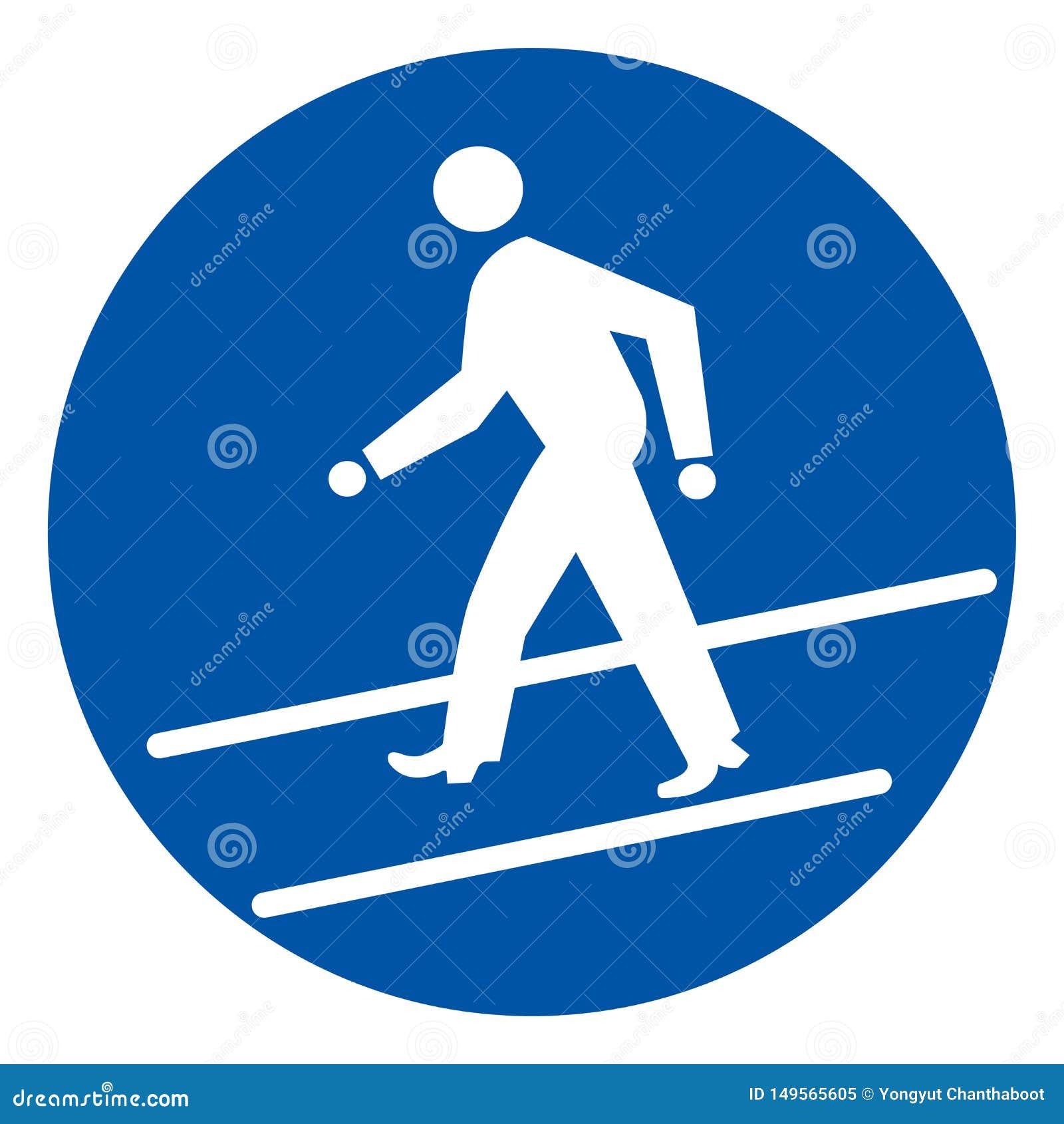 Walk-Way Symbol Sign, Vector Illustration, Isolate on White Background ...