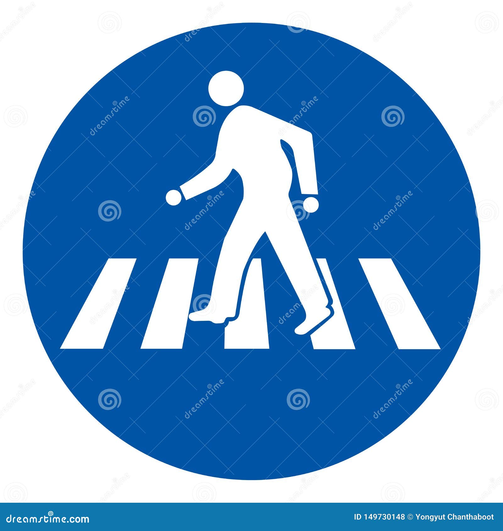 Walk-Way Symbol Sign, Vector Illustration, Isolate on White Background ...