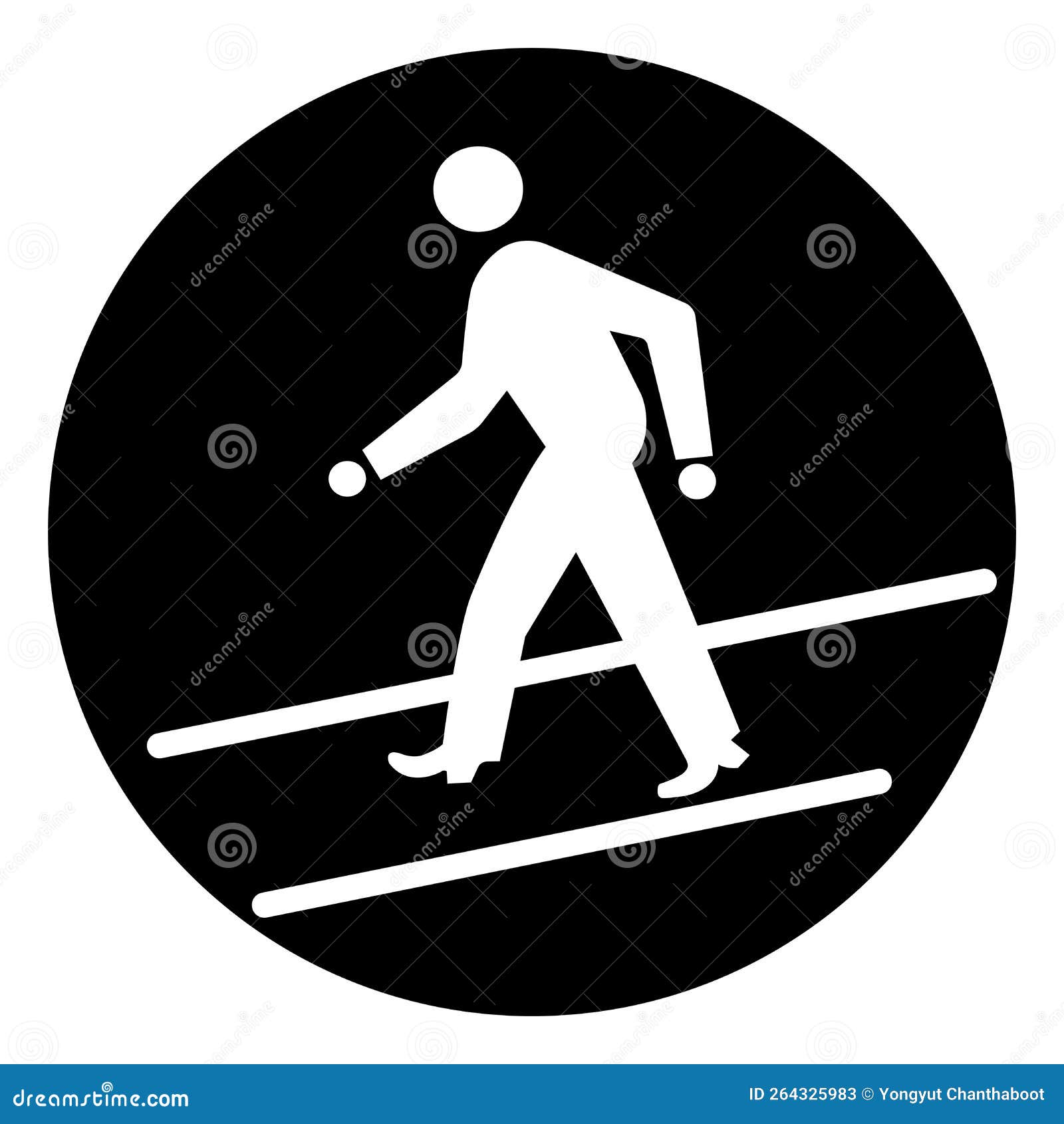 Walk-Way Symbol Sign, Vector Illustration, Isolate on White Background ...