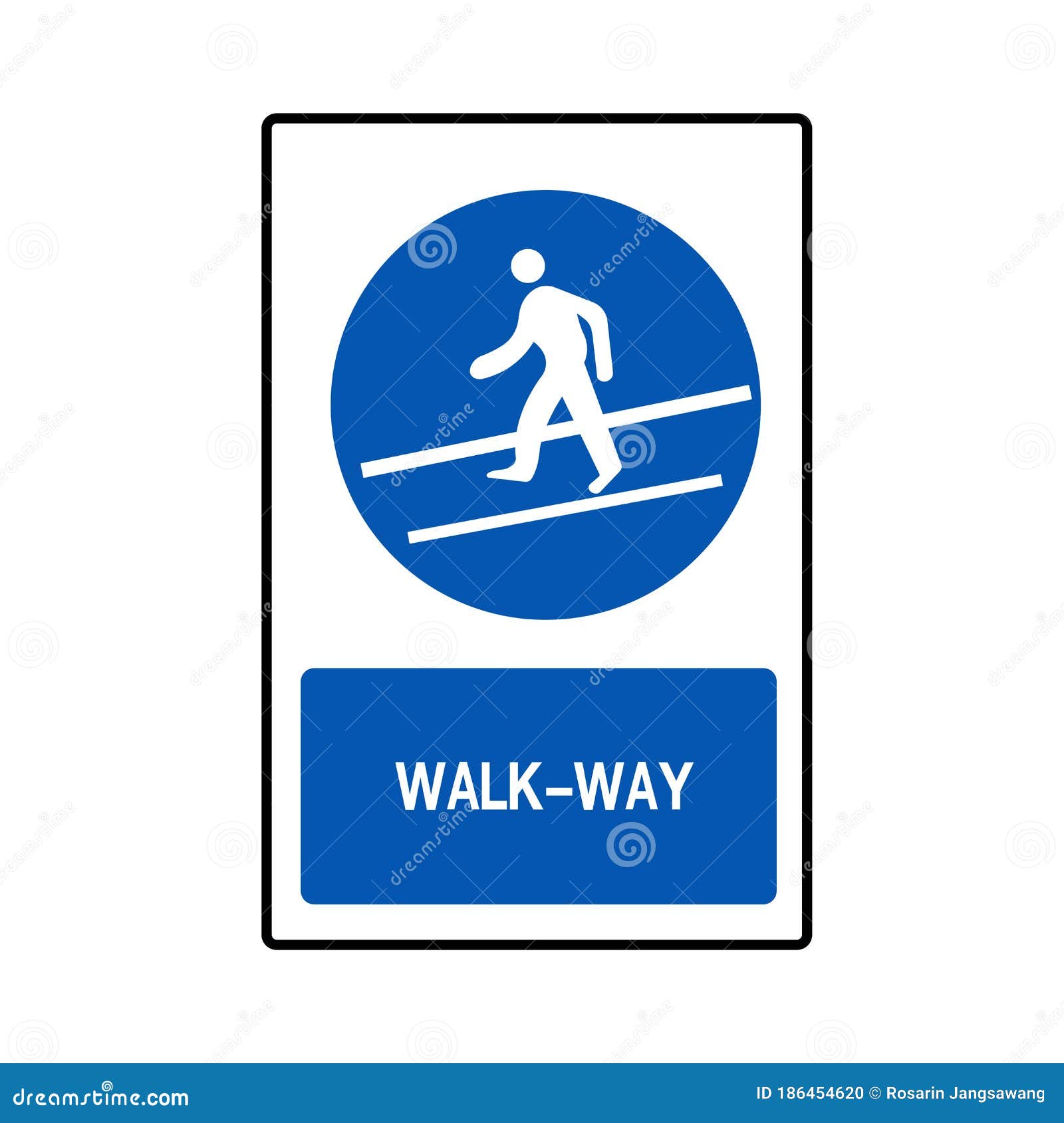 Walk-Way Symbol,Vector Illustration, Isolate on White Background Icon ...