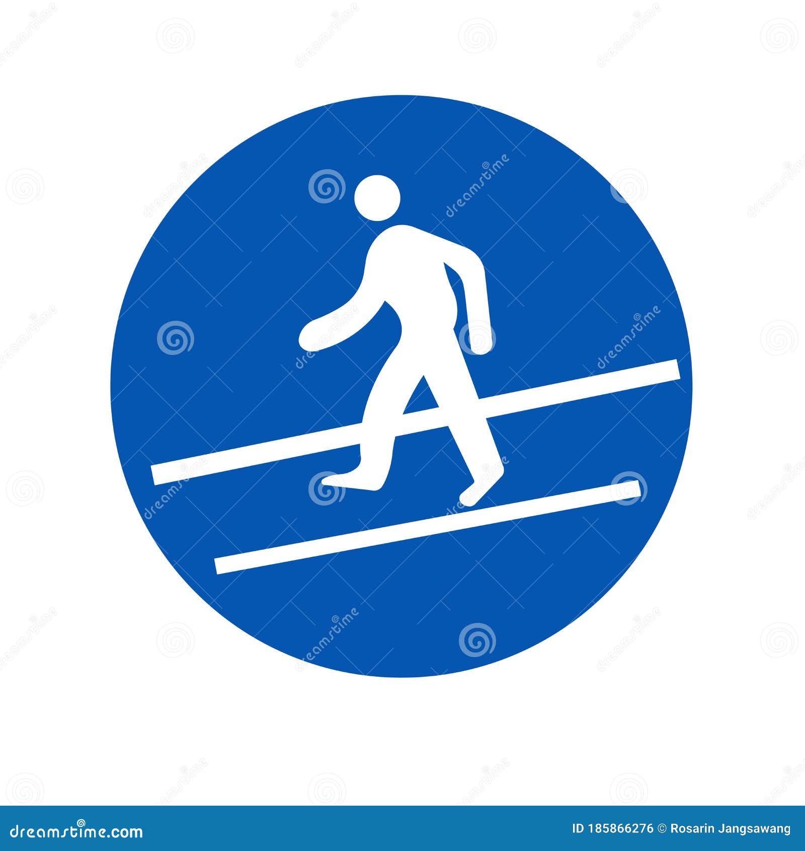 Walk-Way Symbol,Vector Illustration, Isolate on White Background Icon ...