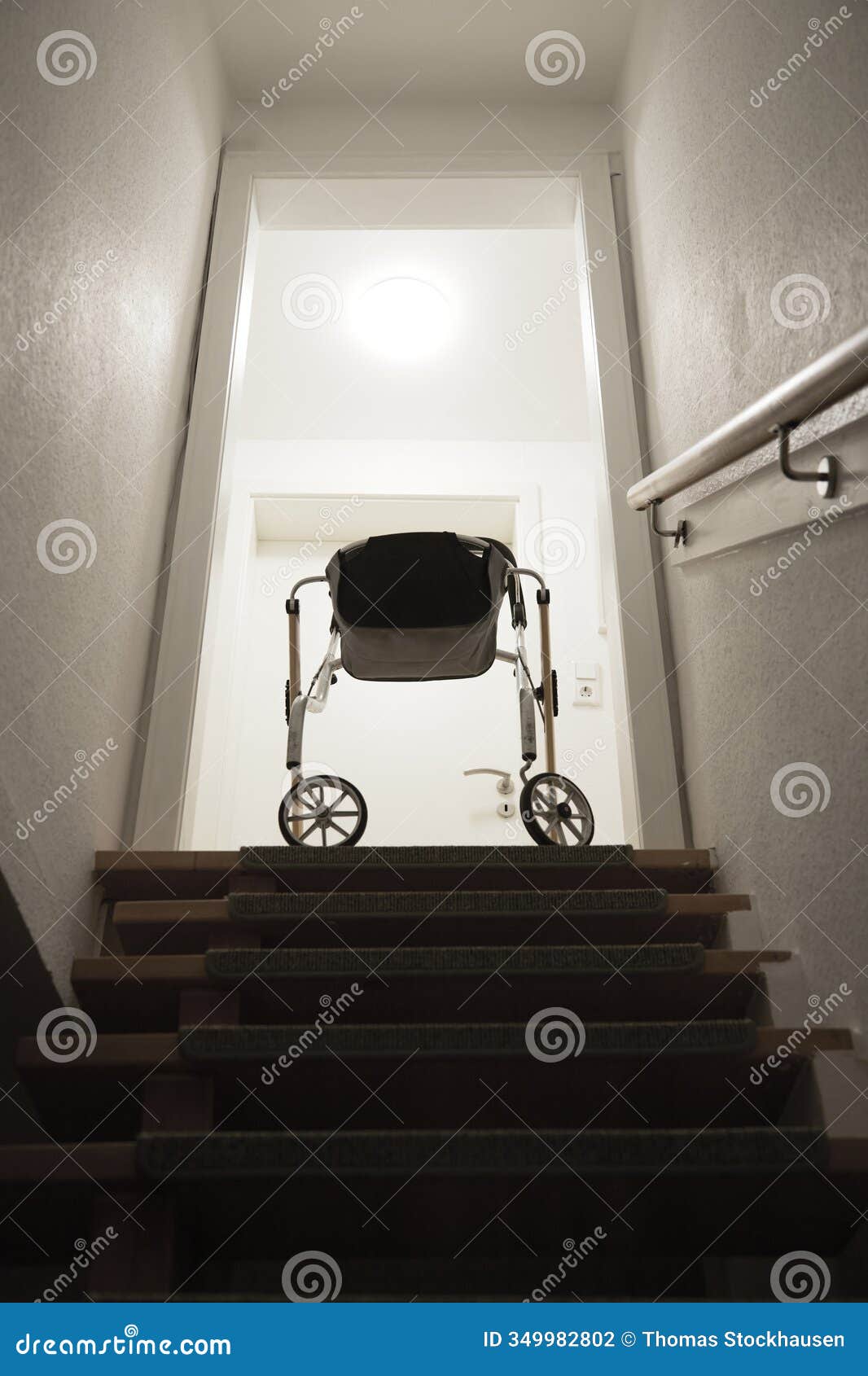 Walker at the End of a Staircase As a Symbol for Obstacles that Old ...