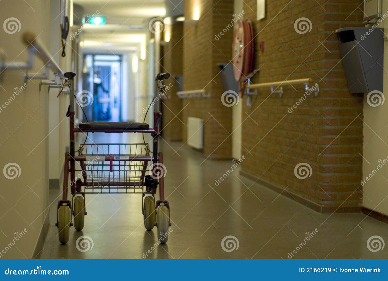 Walker in hall hospital stock image. Image of walk, nurse - 2166219