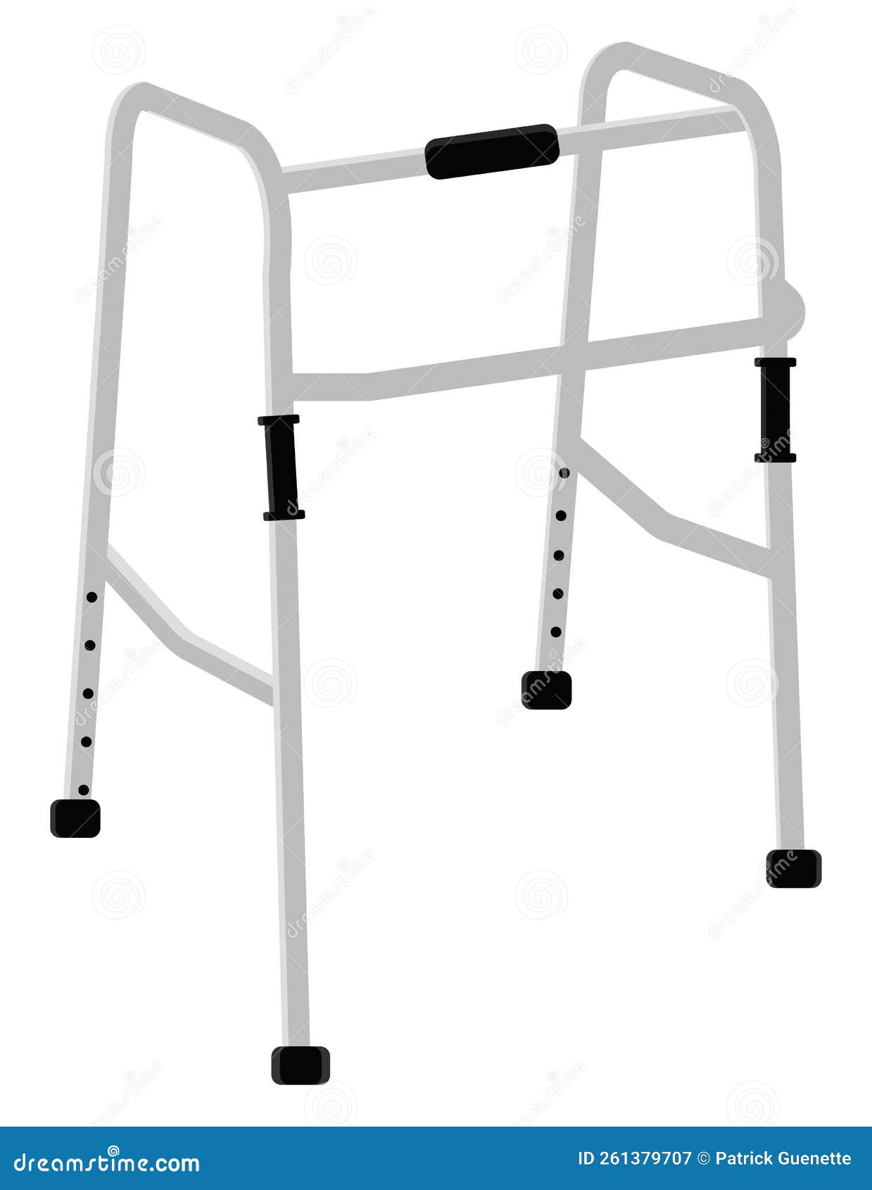 Walker helper, icon stock vector. Illustration of stick - 261379707