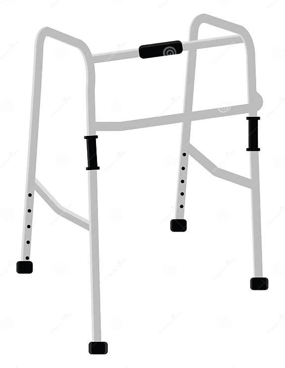 Walker helper, icon stock vector. Illustration of stick - 261379707