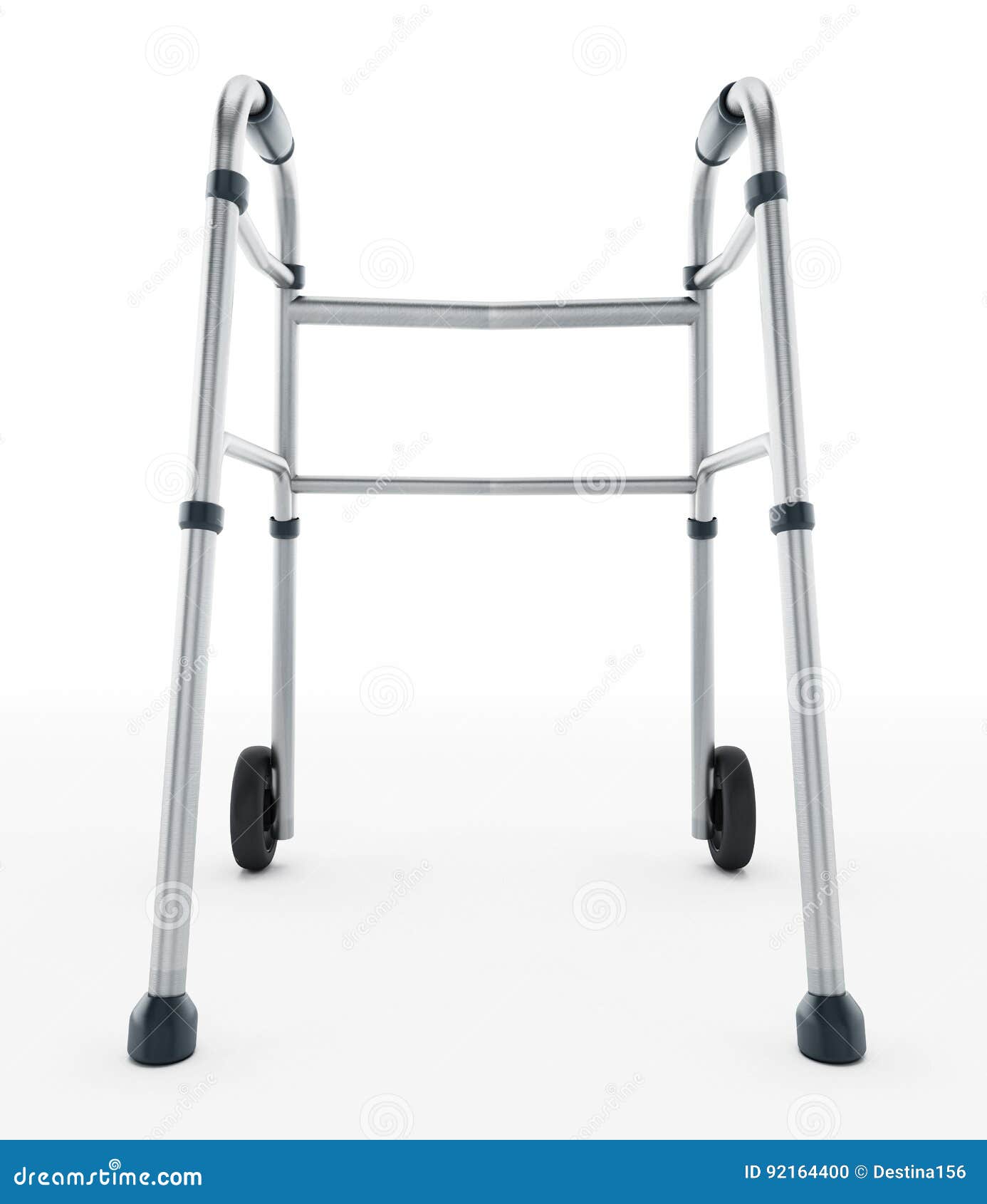 Walker Isolated on White Background. 3D Illustration Stock Illustration ...