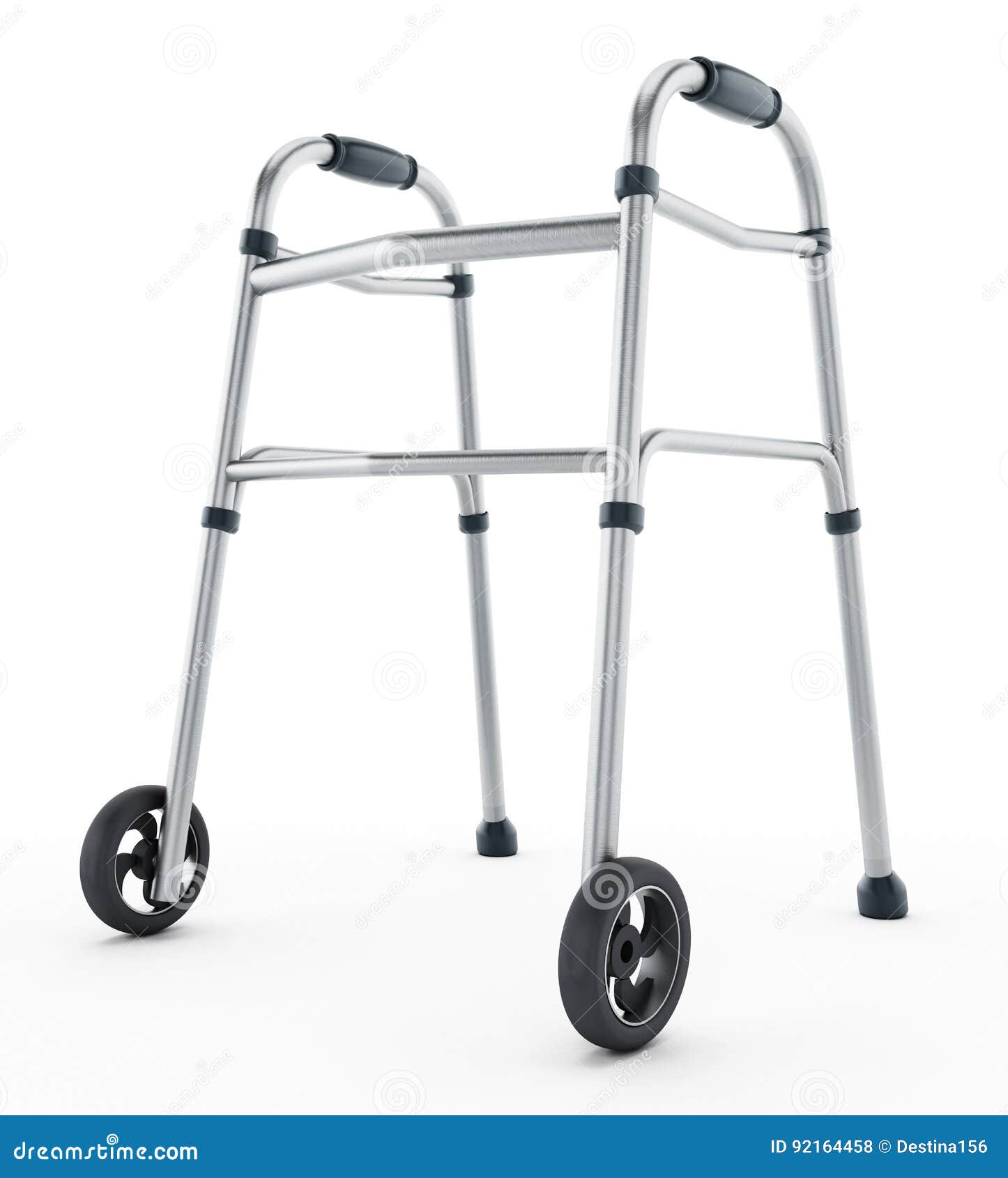 Walker Isolated On White Background. 3D Illustration Royalty-Free ...