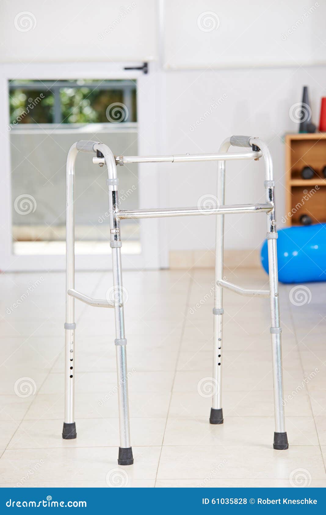 Walker in physiotherapy stock photo. Image of transportation - 61035828
