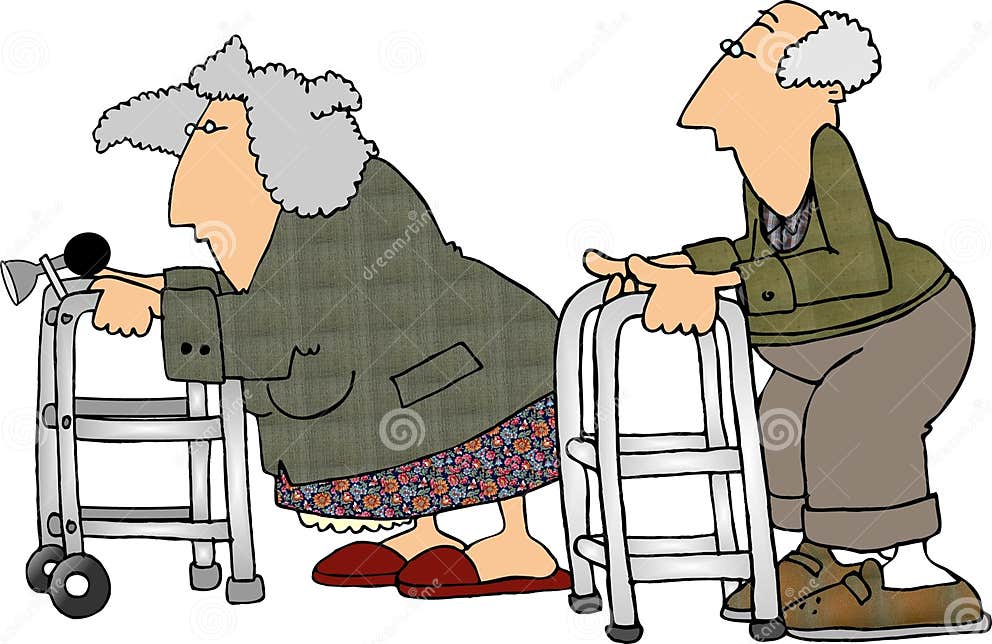 Walker Races stock illustration. Illustration of cartoon - 40587