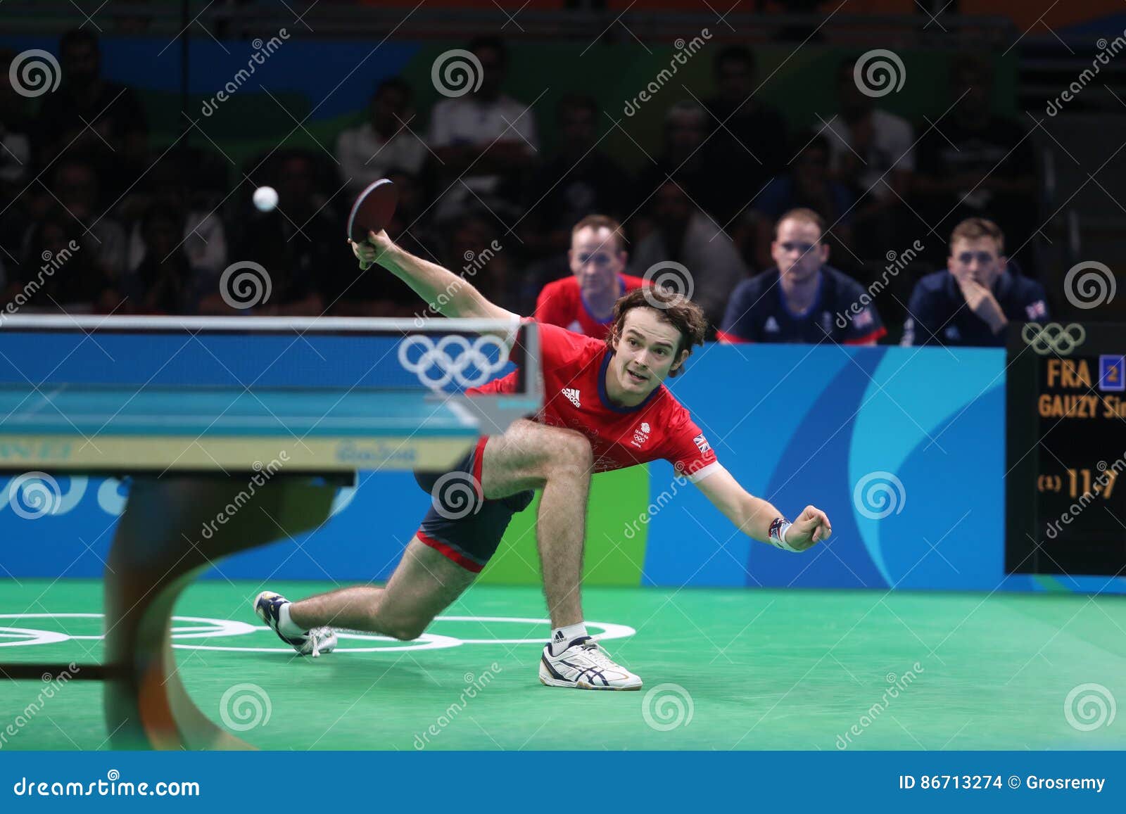 Walker Samuel Playing Table Tennis at the Olympic Games in Rio 2016 ...