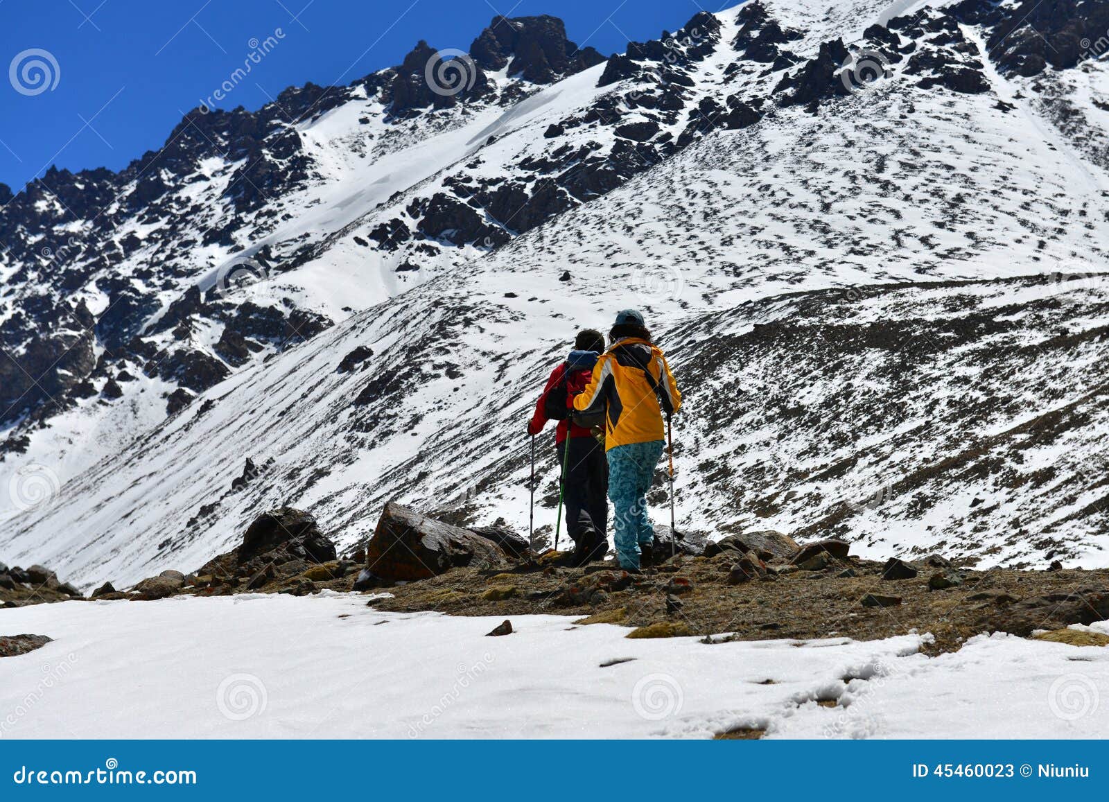 The Walker at Trailhead of Bogda Mountain Editorial Stock Photo - Image ...