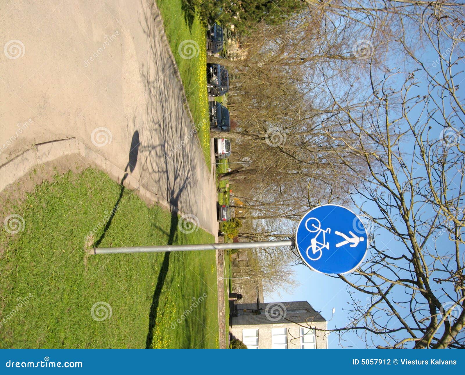 Walkers and cyclists only stock photo. Image of traffic - 5057912