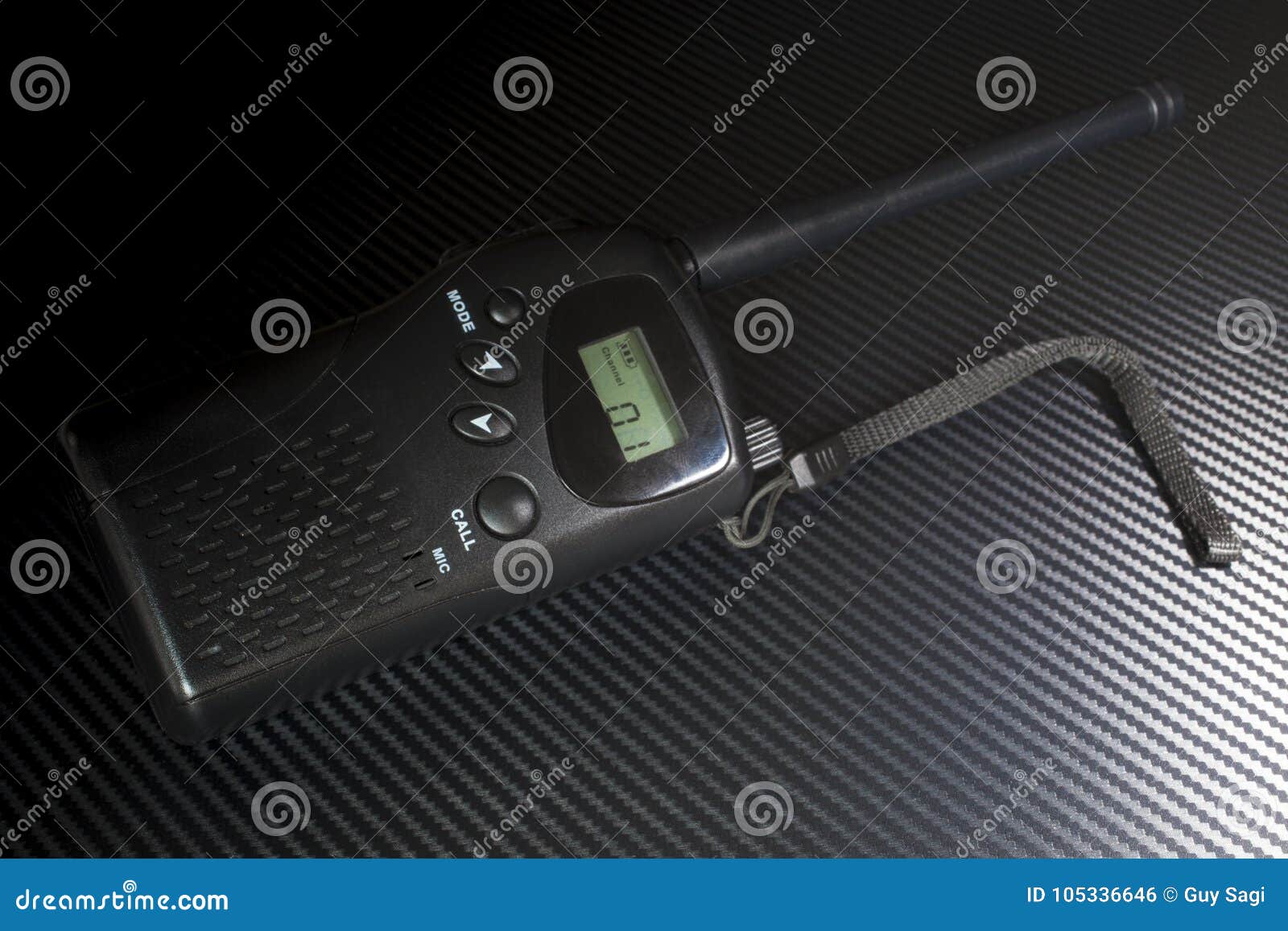 Walkie-talkie on Channel One Stock Photo - Image of buttons, electronic ...