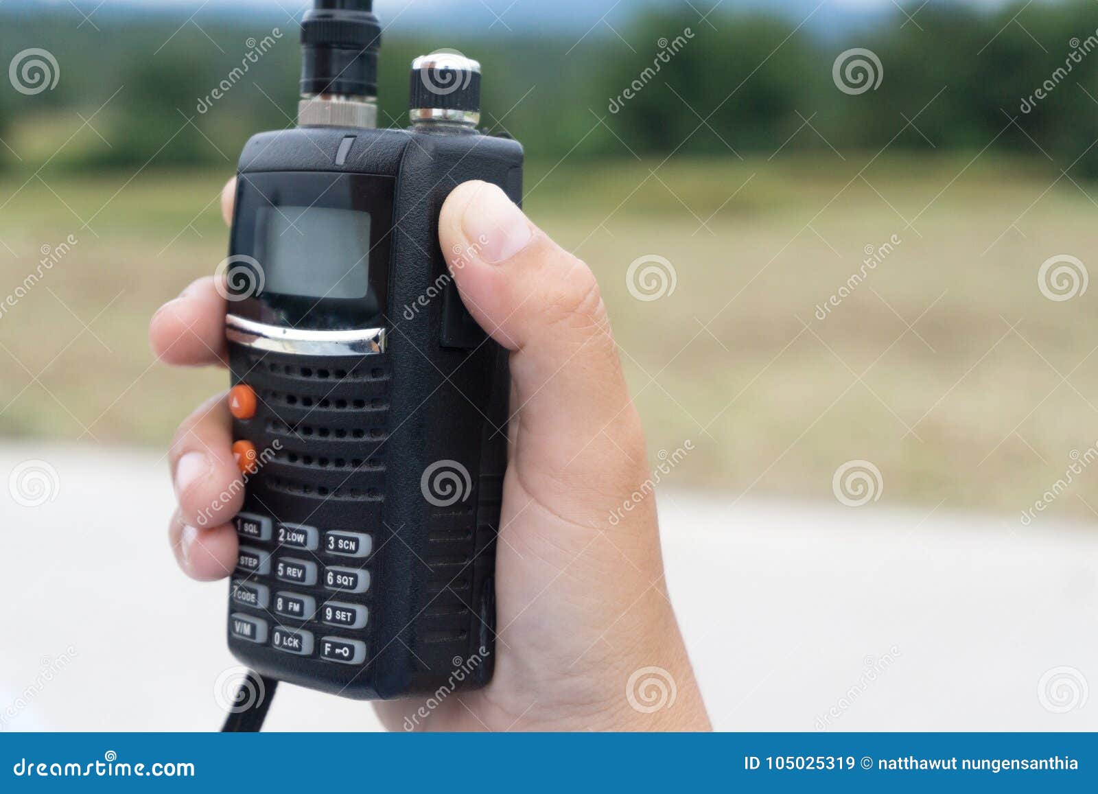 Walkie-talkie Radio in Hand Stock Image - Image of walkietalkie ...