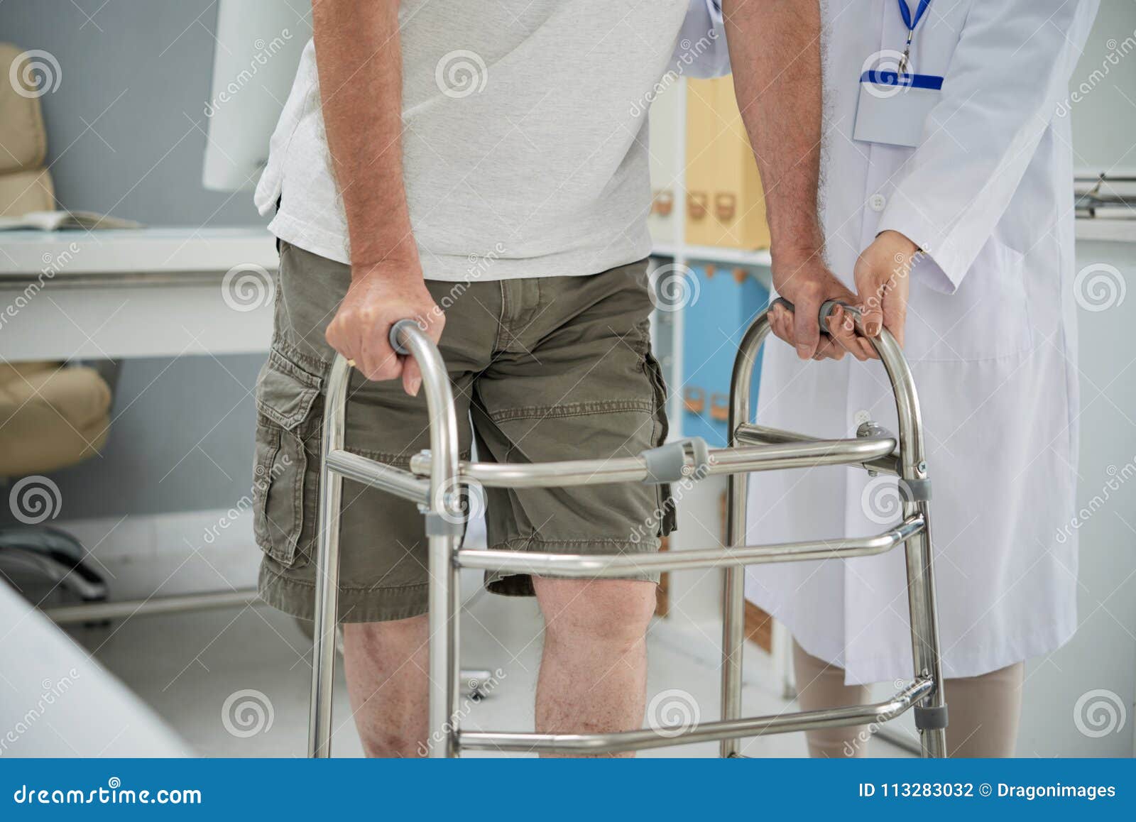 Walking again stock photo. Image of patient, hospital - 113283032