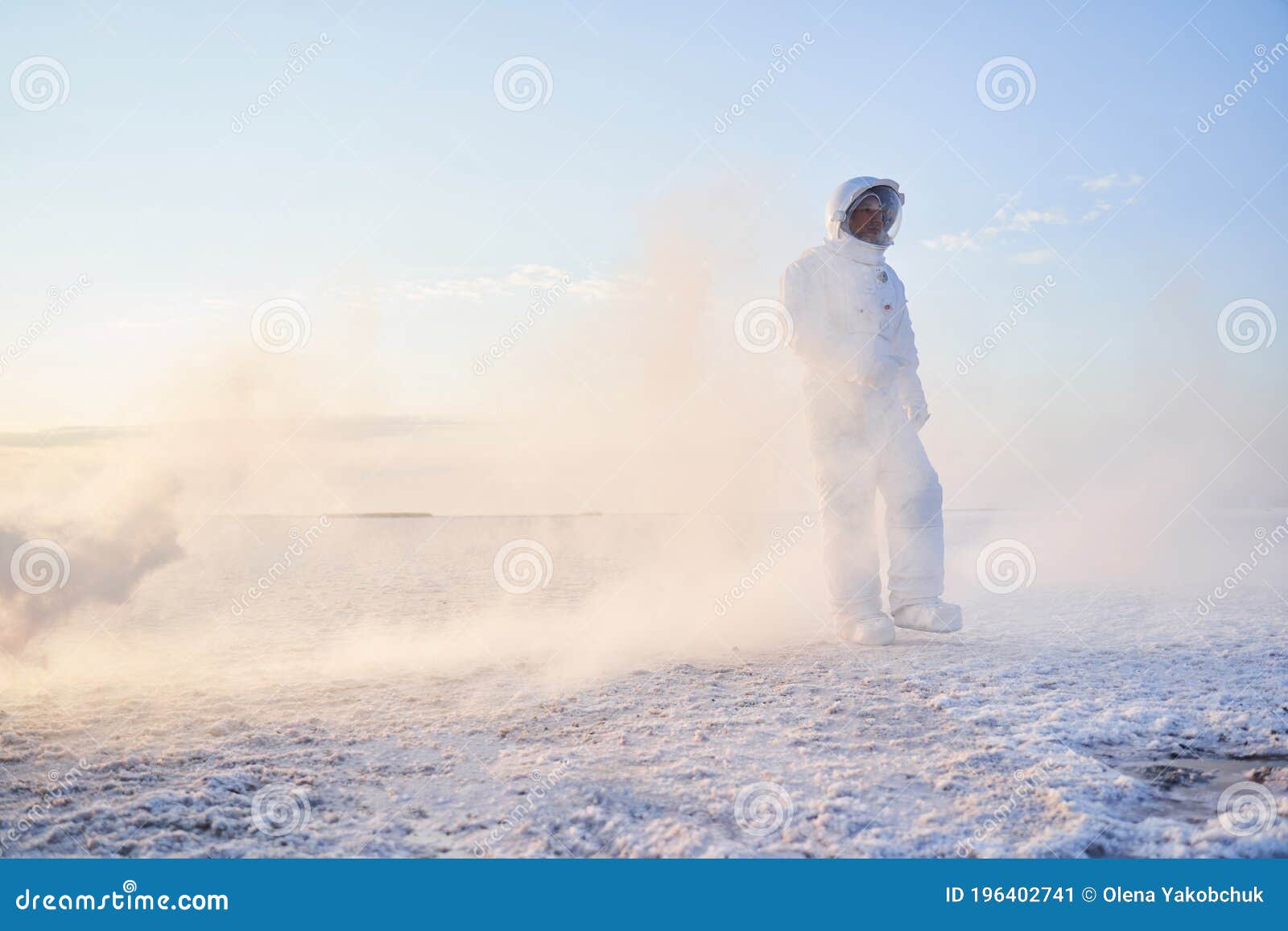Rocket man in space suit stock image. Image of walking - 196402741