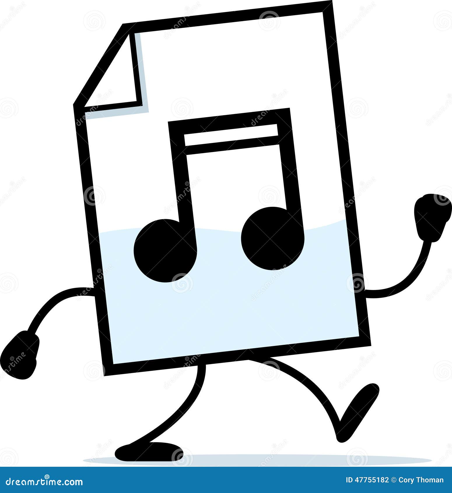 Walking Audio File stock vector. Illustration of file - 47755182