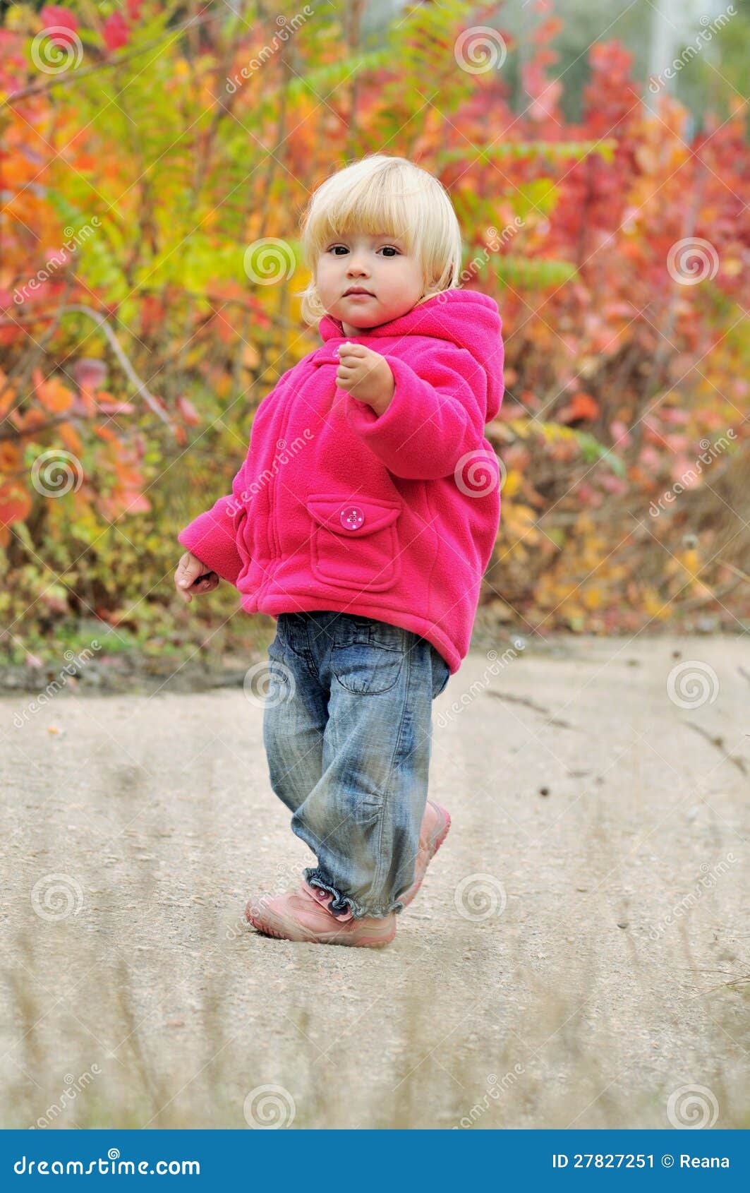 Walking baby stock image. Image of natural, little, blonde - 27827251