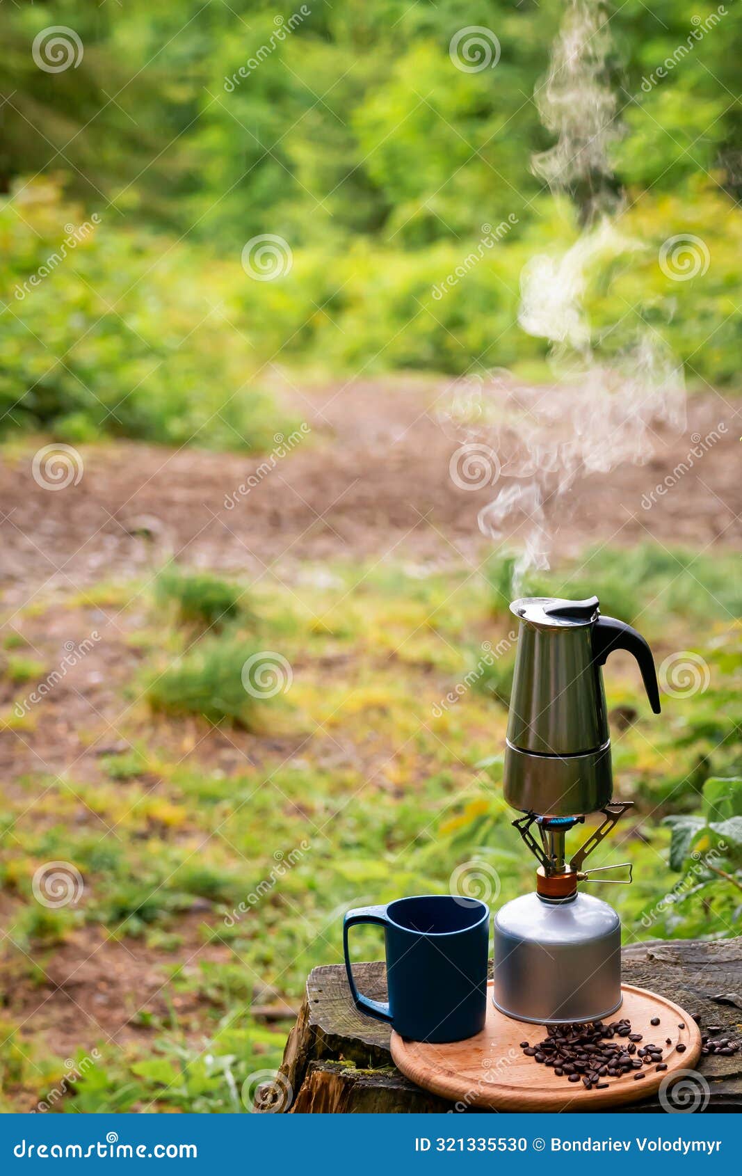 Walking with a Backpack in the Beautiful Mountains. Stock Photo - Image ...