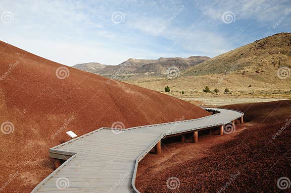 Walking in Bad Land Terrain Stock Photo - Image of trip, scenic: 23182442