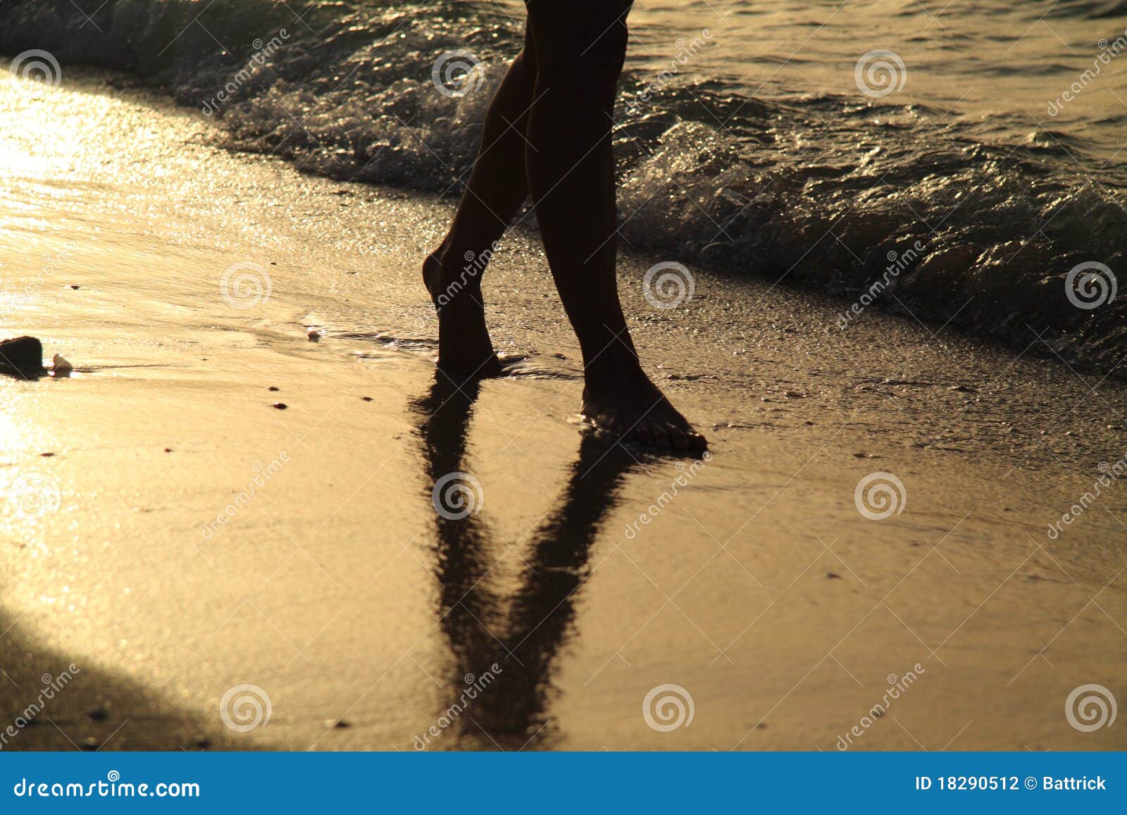 Walking on the beach stock photo. Image of sand, beach - 18290512