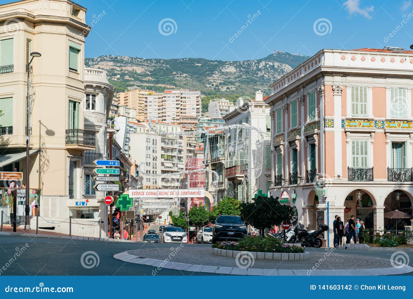 Walking in the Beautiful Monaco Downtown Editorial Photography - Image ...