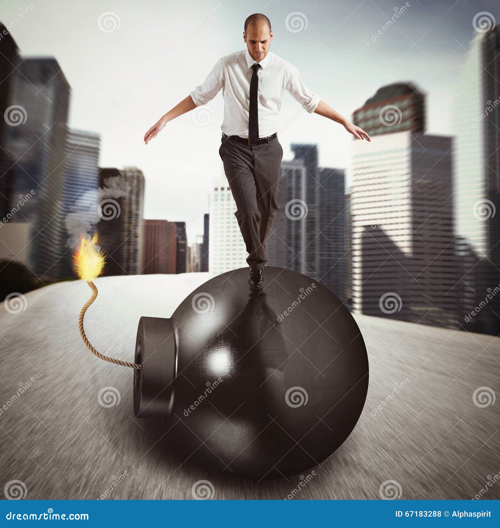 Walking on a bomb stock photo. Image of fire, negative - 67183288