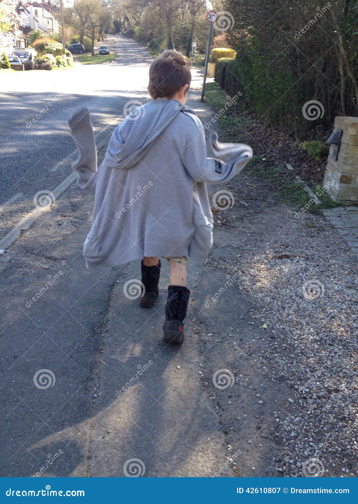 Walking boy editorial photography. Image of walk, outside - 42610807