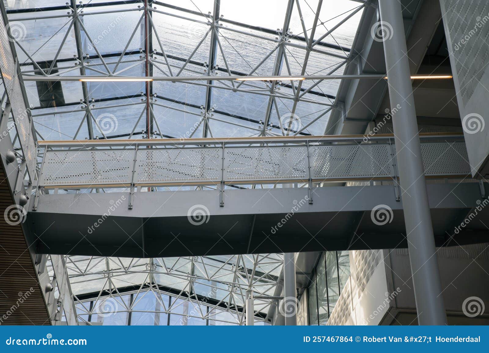 Walking Bridge Inside the Former Justice Building at Amsterdam the ...