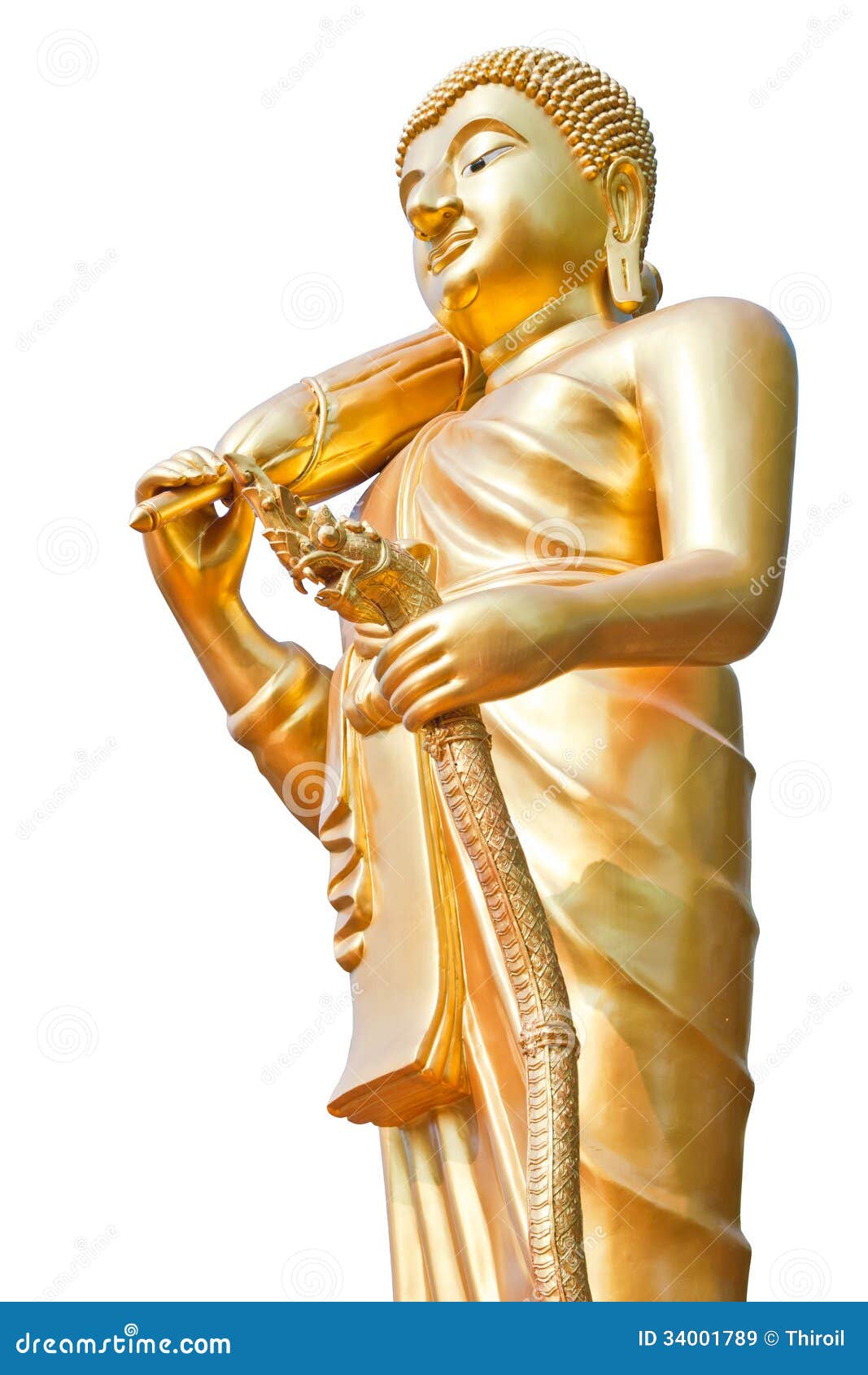 Walking Buddha. stock image. Image of bless, meditation - 34001789