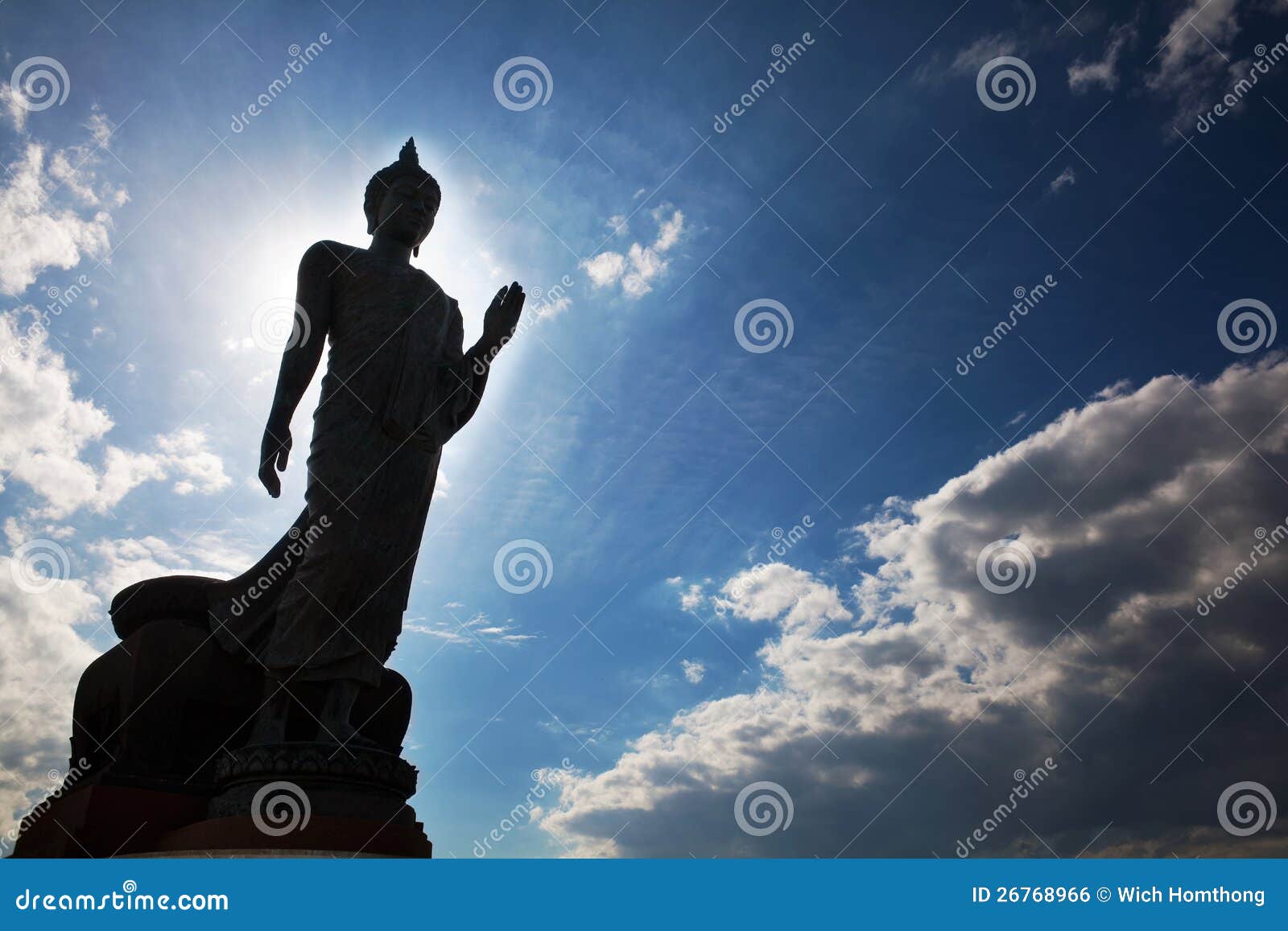 Walking Buddha Image, Thailand Stock Photo - Image of oriental, statue ...