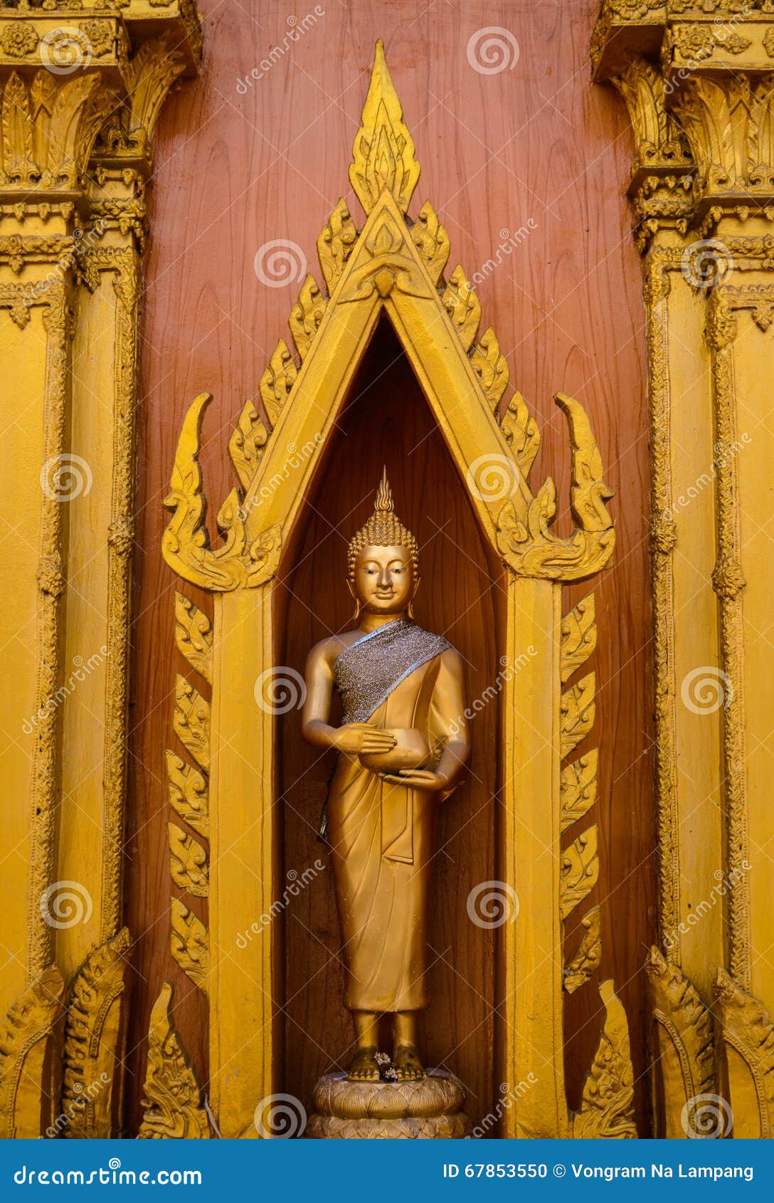 The Walking Buddha Posture in Thailand Stock Photo - Image of faith ...