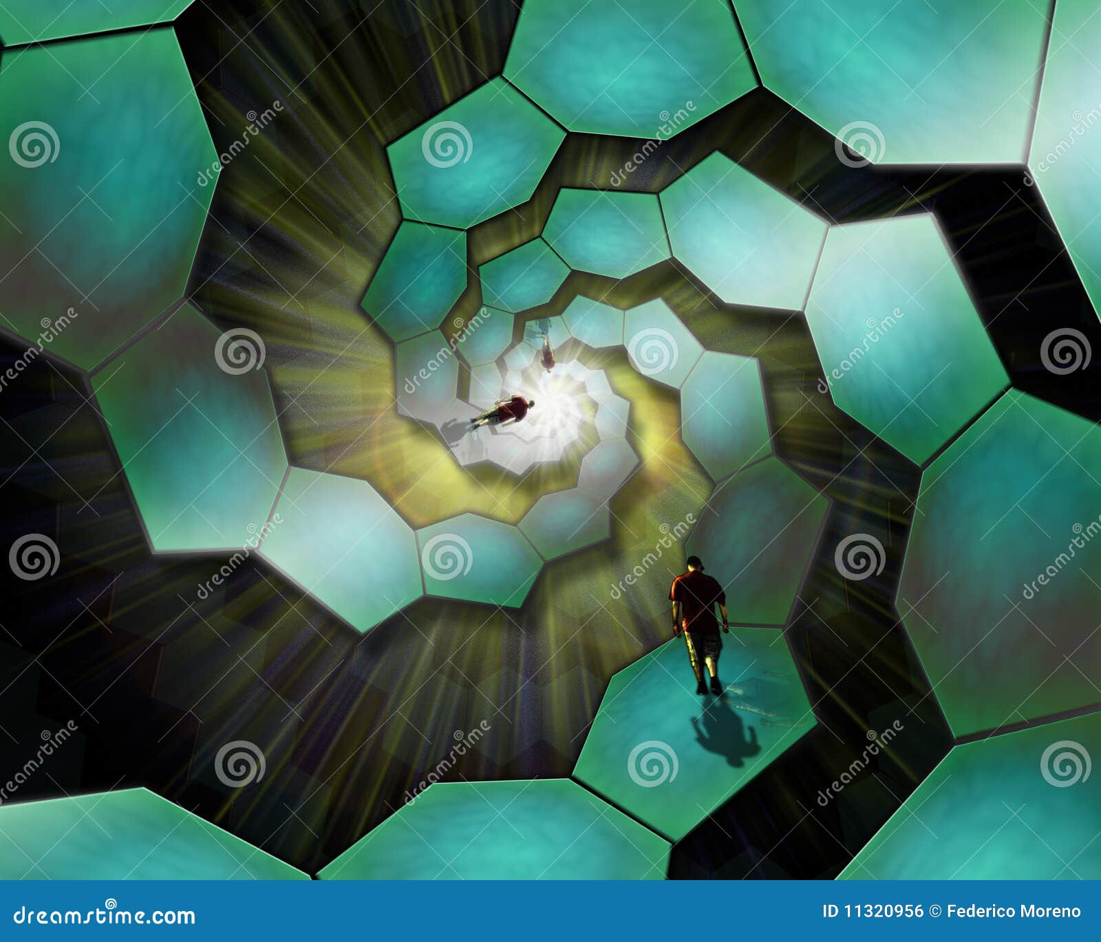 Walking On Cells Stock Photo | CartoonDealer.com #11320956