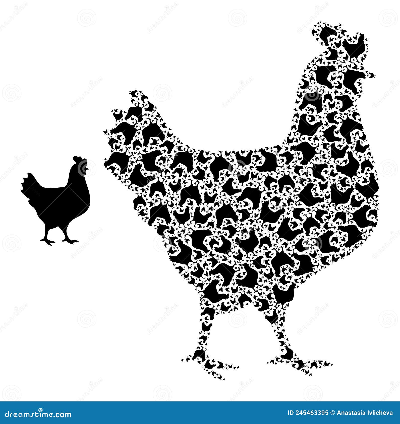 Recursive Village Houses Icon Self Composition Cartoon Vector ... Recursive Village Houses Icon Self Composition Cartoon Vector ...