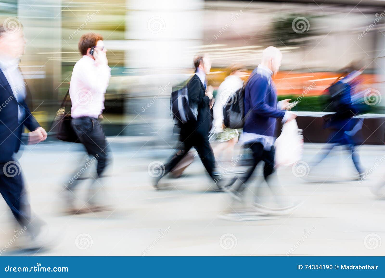 Walking Commuters at Rush Hour Editorial Image - Image of people ...