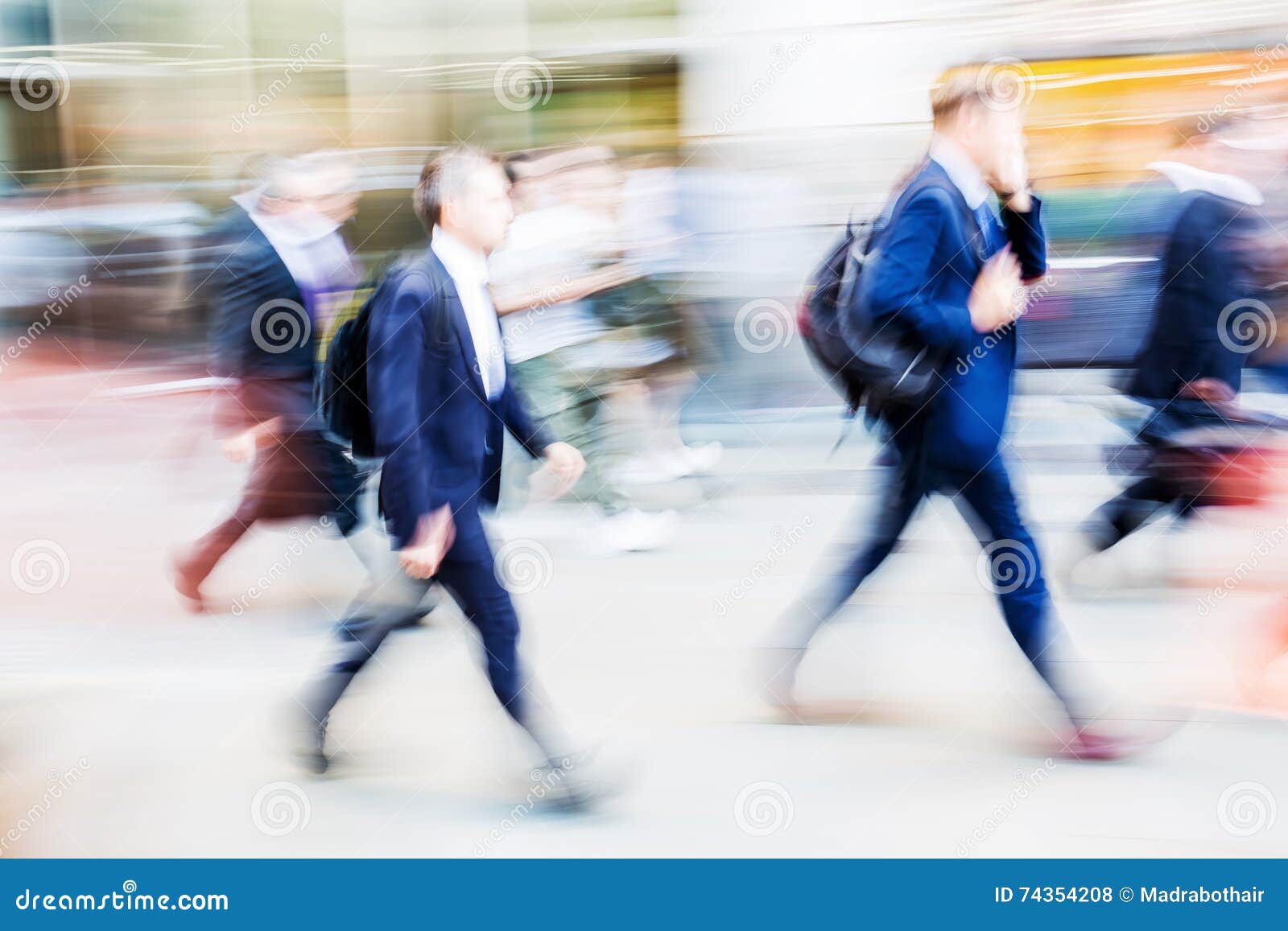 Walking Commuters at Rush Hour Editorial Stock Photo - Image of motion ...