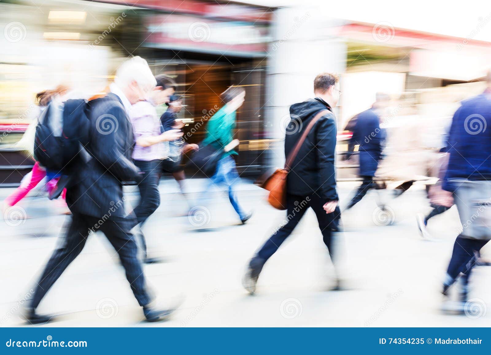 Walking Commuters at Rush Hour Editorial Image - Image of business ...