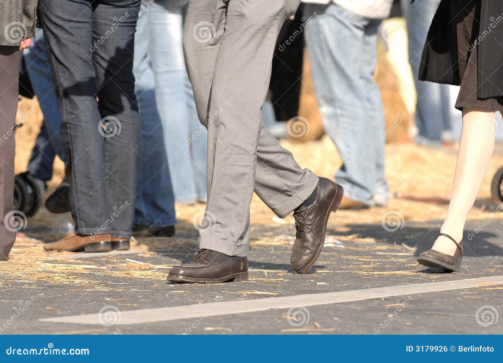 Walking Crowd stock photo. Image of boots, clothes, casual - 3179926