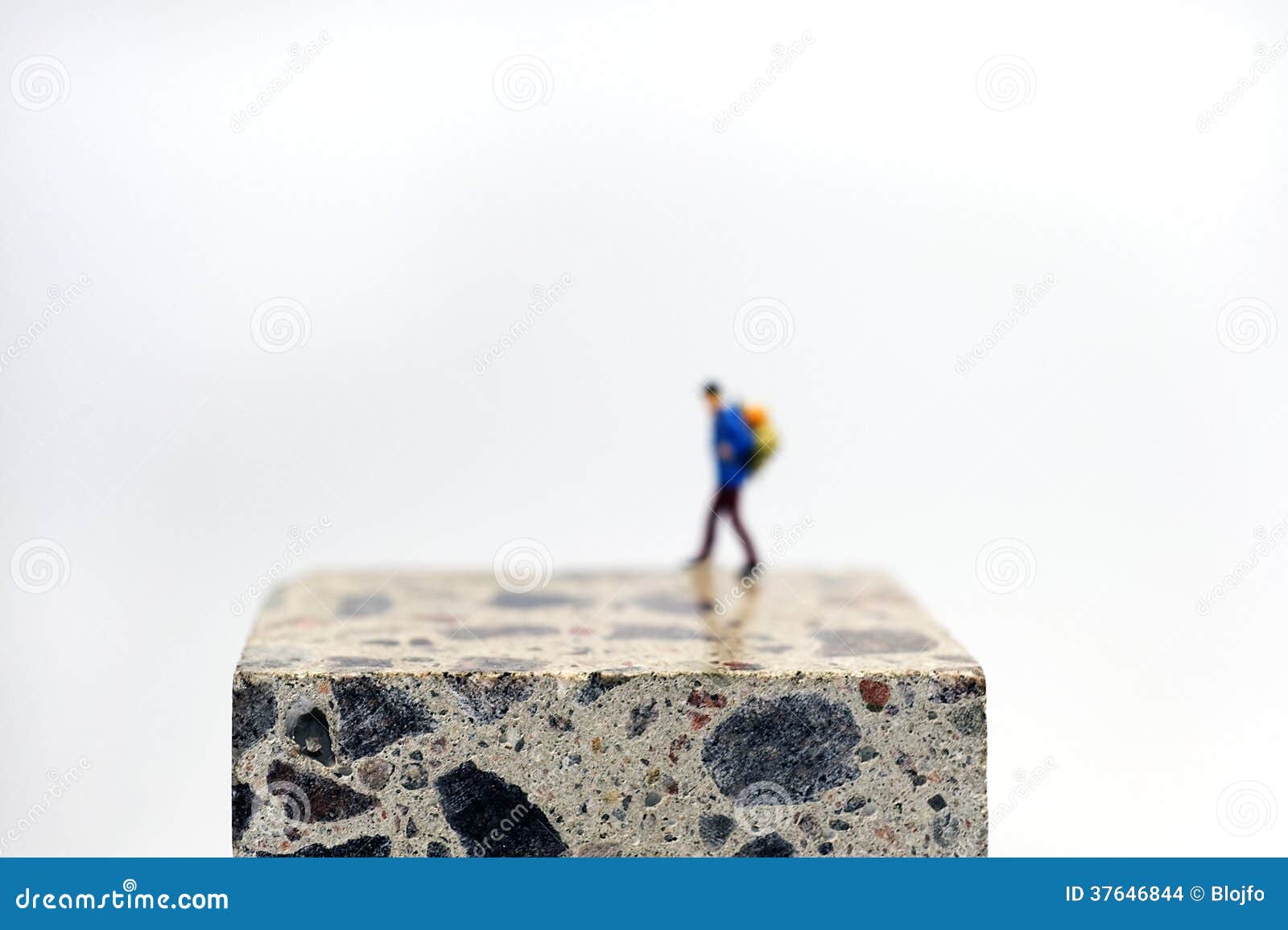 Walking on cube stock photo. Image of detail, small, miniature - 37646844