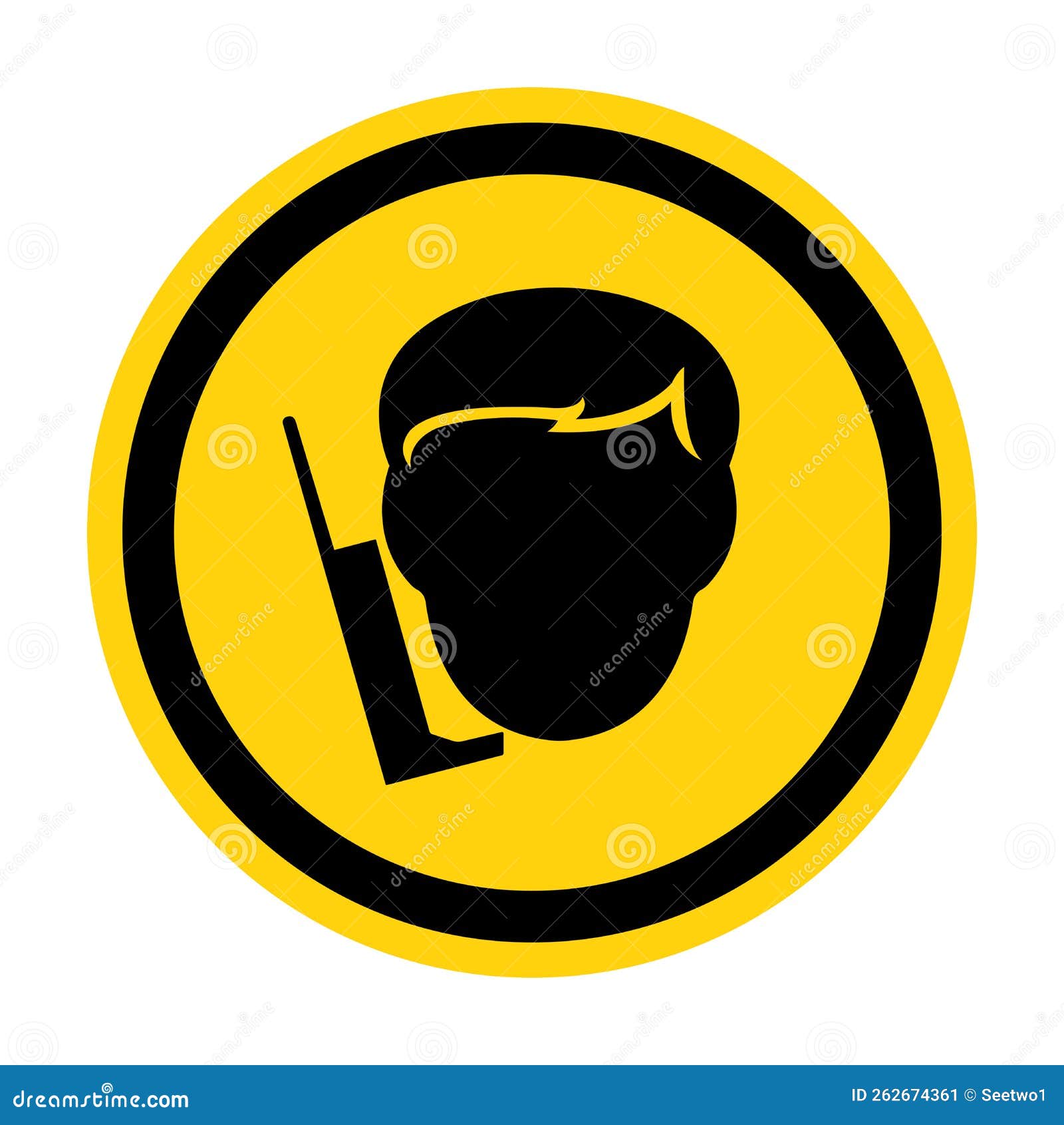 Walking Do Not Use Mobile Phone Symbol Stock Vector - Illustration of ...