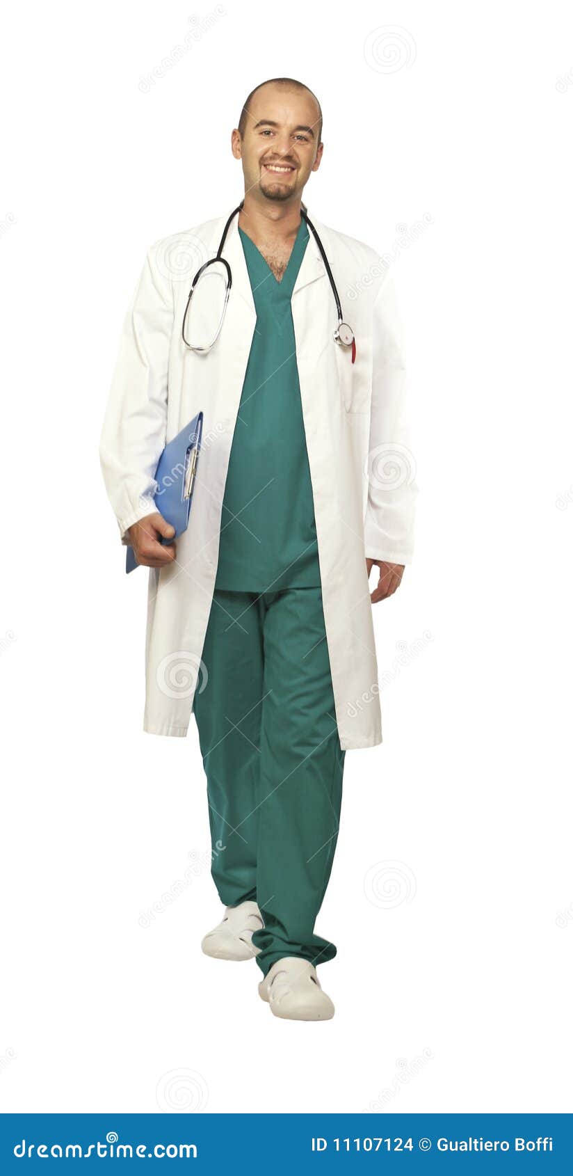 Walking doctor stock photo. Image of intern, laboratory - 11107124