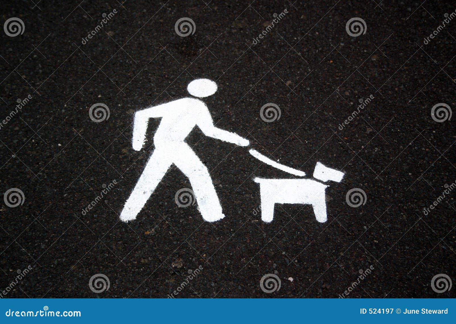Walking the Dog stock image. Image of pavement, jogging - 524197
