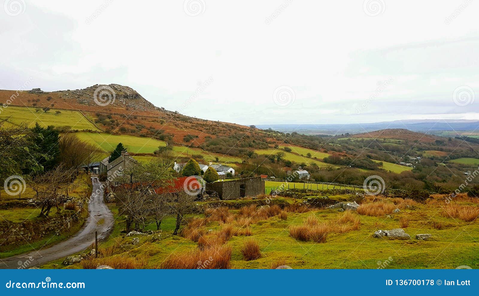 Sharp Tor and Sharp Tor Village Bodmin , Cornwall Stock Photo - Image ...