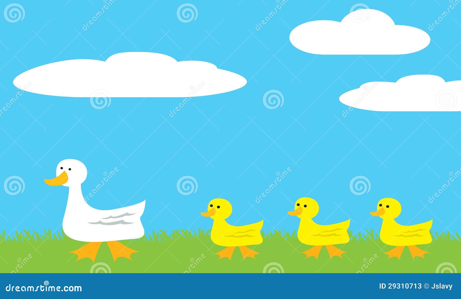 Walking Ducks stock vector. Illustration of baby, duck - 29310713
