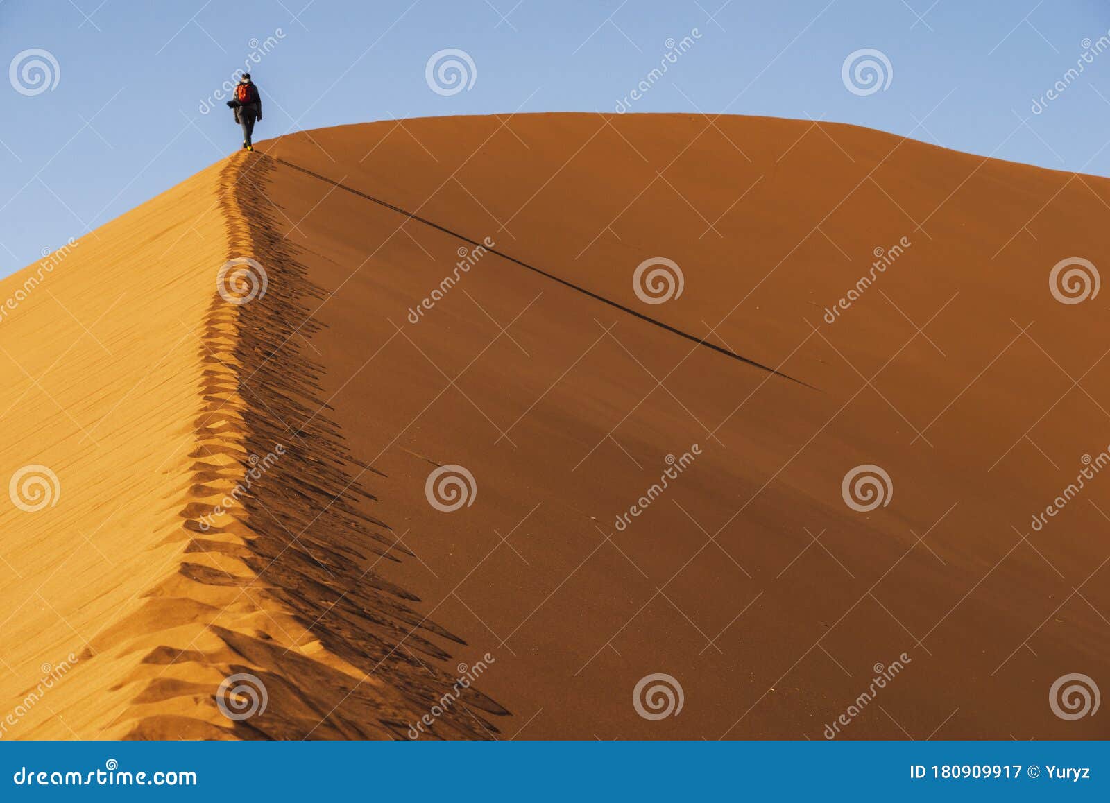 Walking on edge stock image. Image of dune, shape, adventure - 180909917
