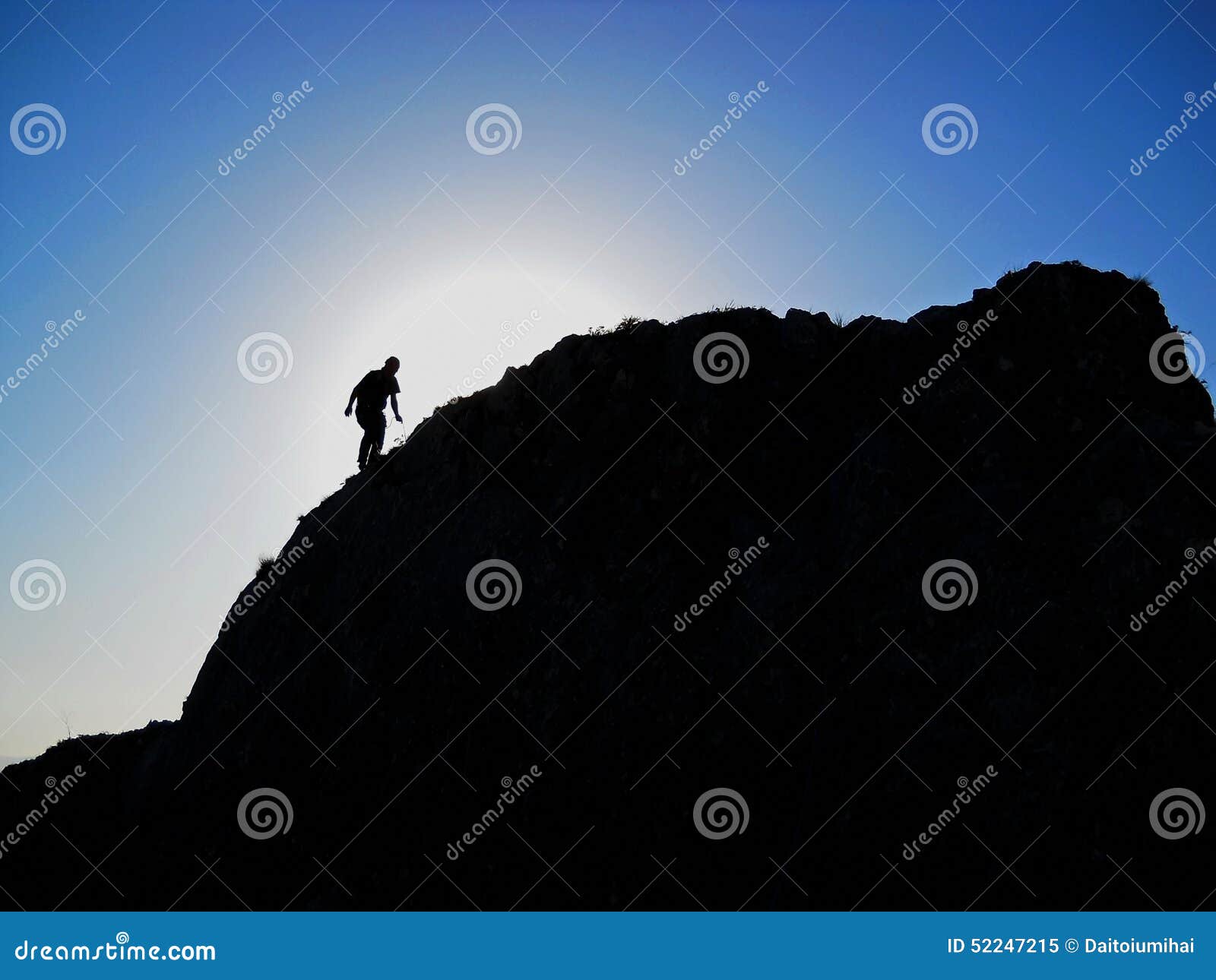 Walking on the edge stock image. Image of ridge, multipitch - 52247215