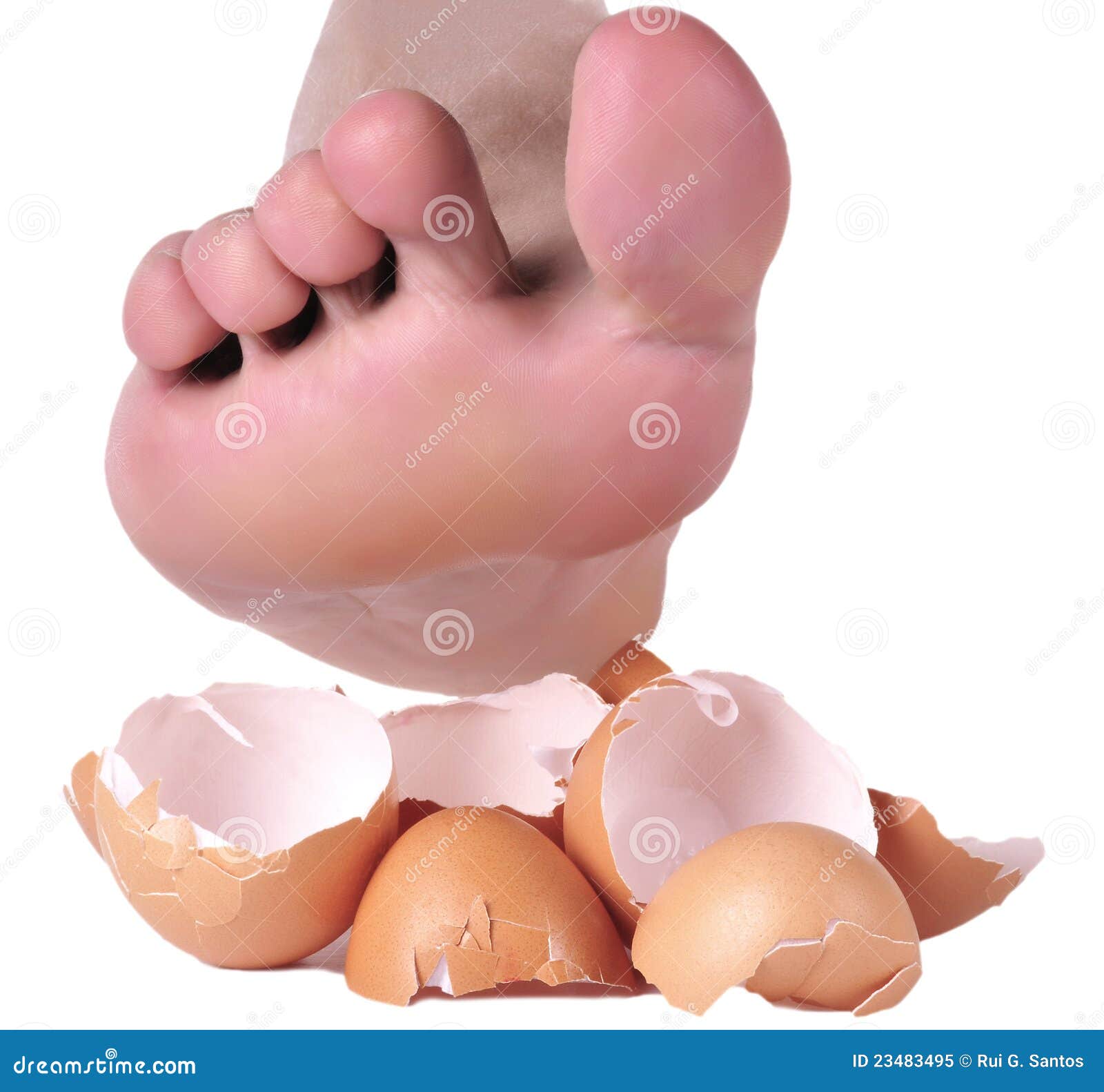 Walking on Eggshells stock image. Image of mistake, breakable - 23483495