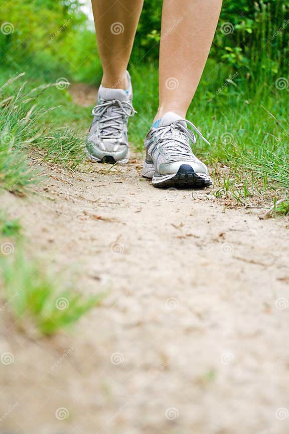 Walking exercise in summer stock image. Image of jogging - 19874637